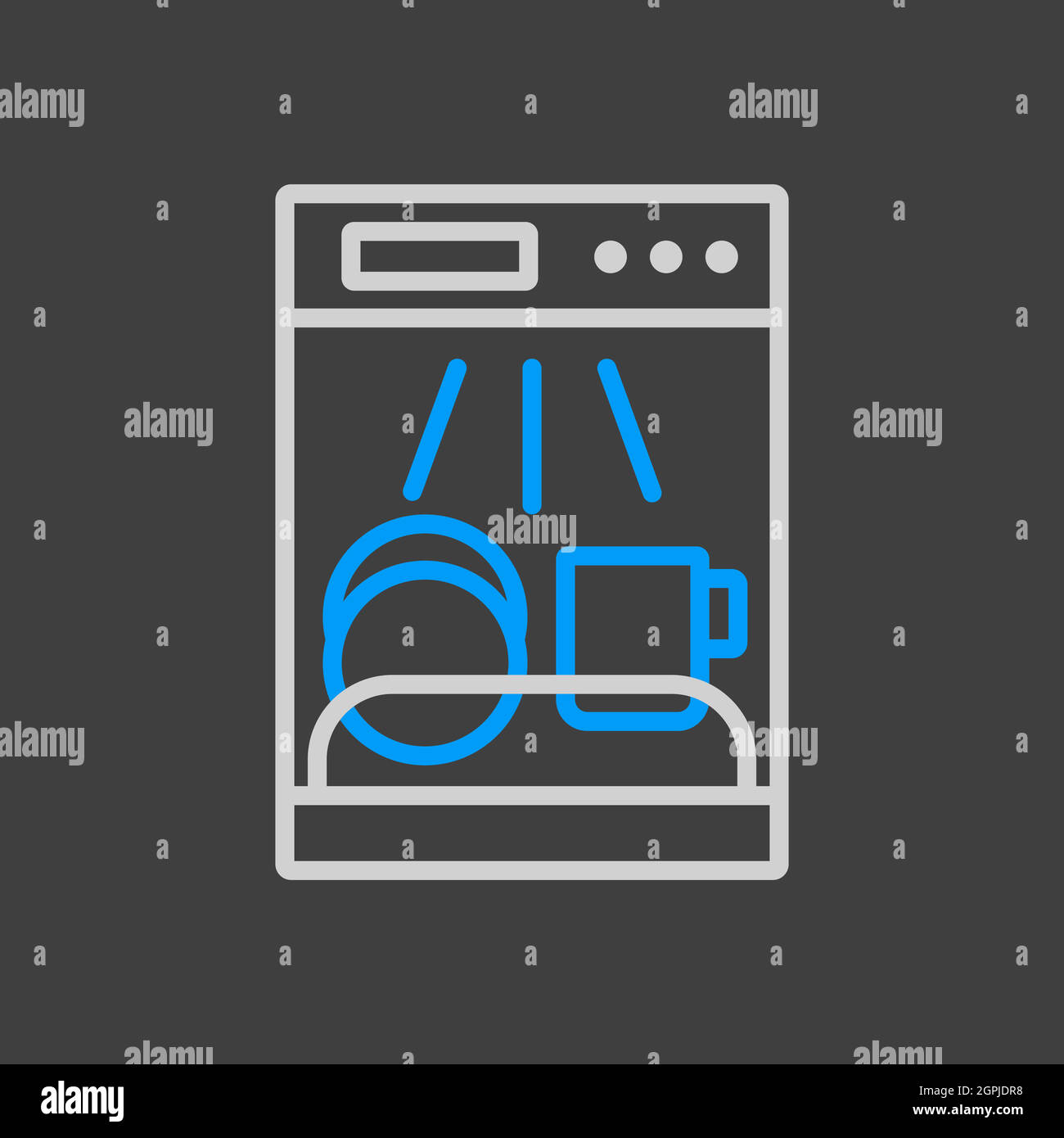 Dishwasher icon Stock Vector Images - Alamy