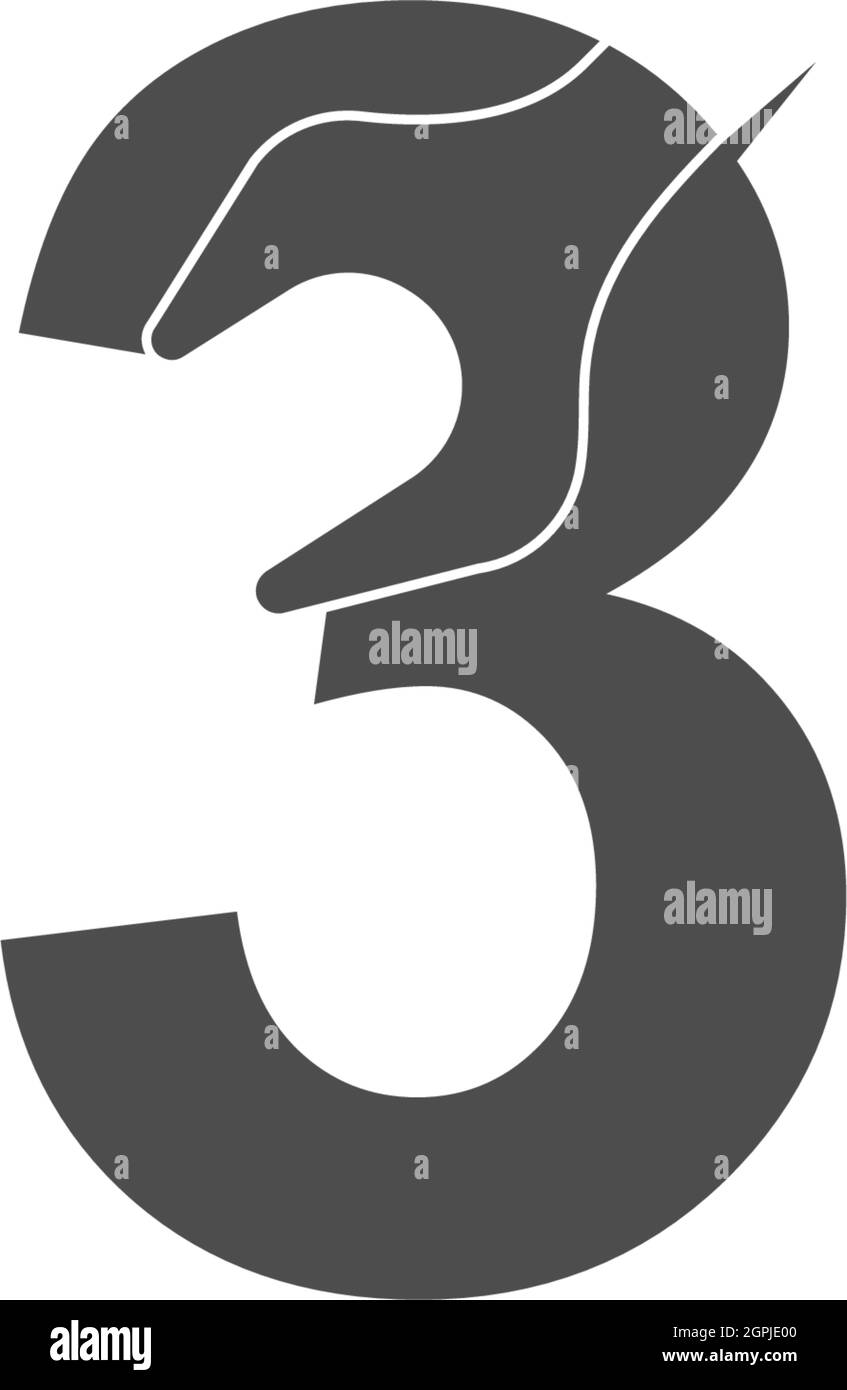 Number 3 logo icon with wrench design vector Stock Vector Image & Art ...