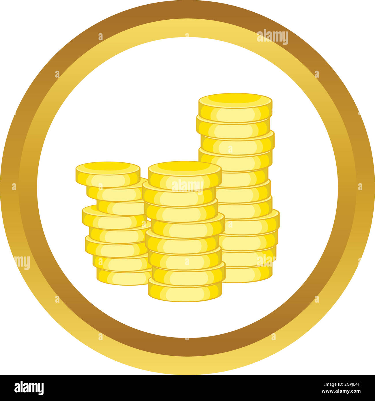 Gold Circle Cartoon High Resolution Stock Photography and Images - Alamy