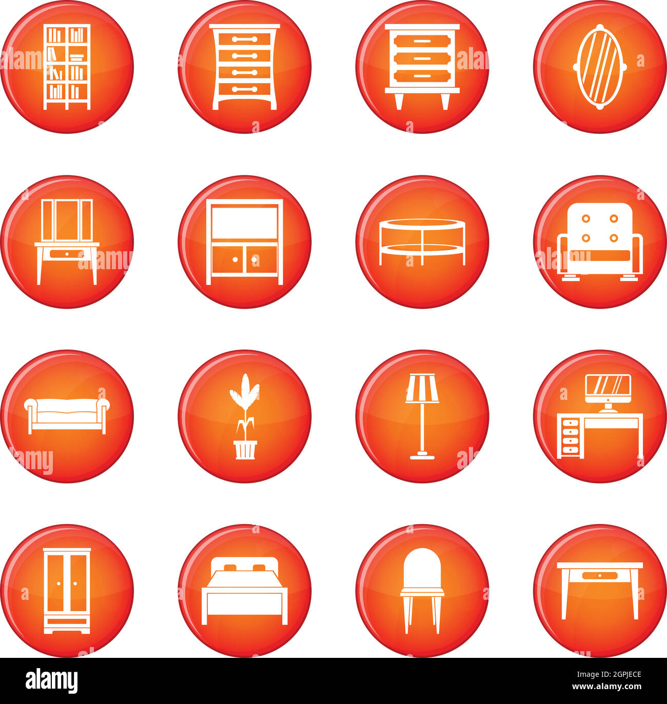 House furniture icons hi-res stock photography and images - Alamy
