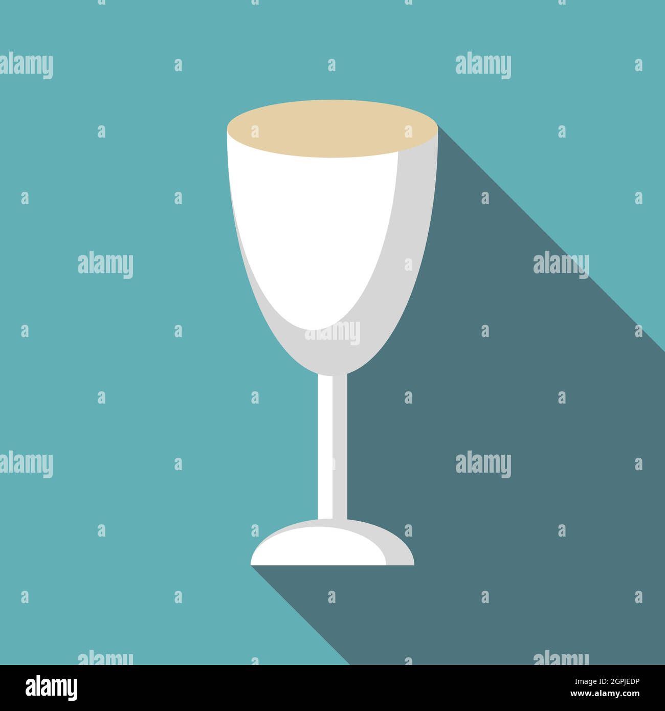 Wine glass icon, flat style Stock Vector Image & Art - Alamy