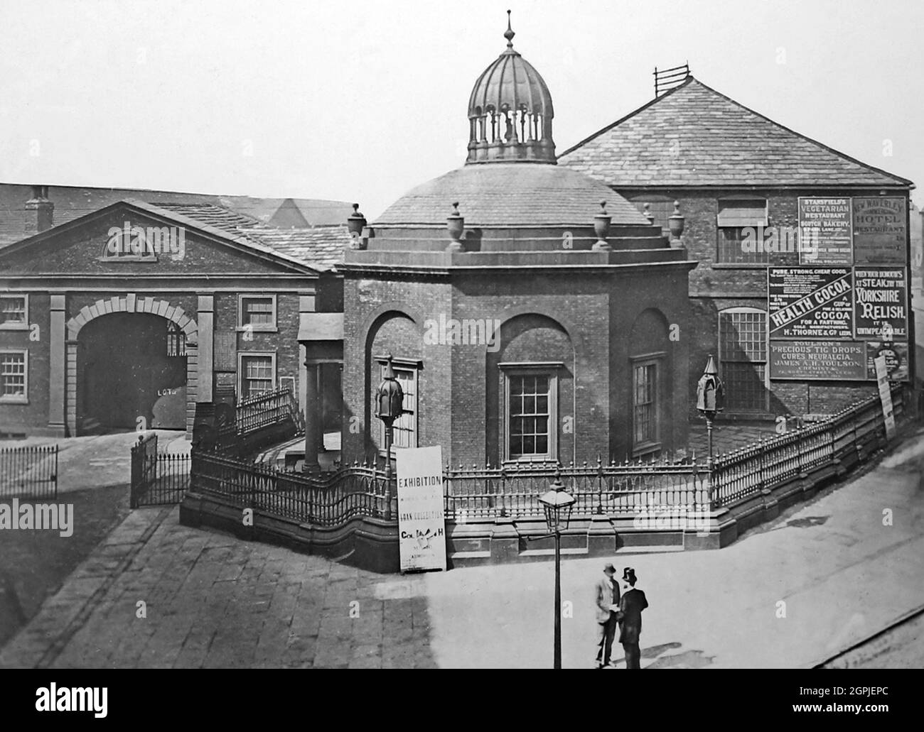 Leeds Coloured or Mixed Cloth Hall, Victorian period Stock Photo - Alamy