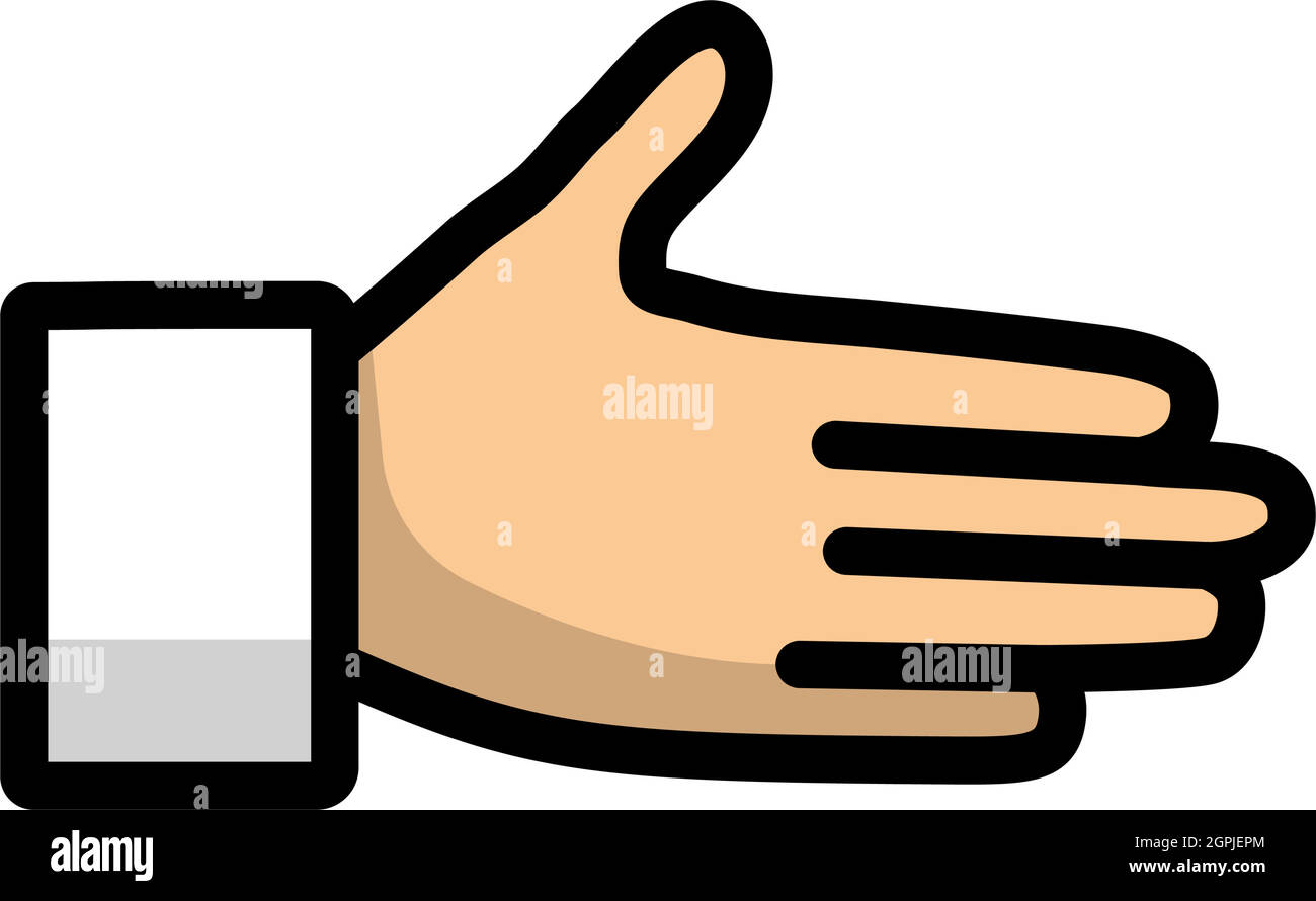 Success businessman open hand Stock Vector Images - Alamy