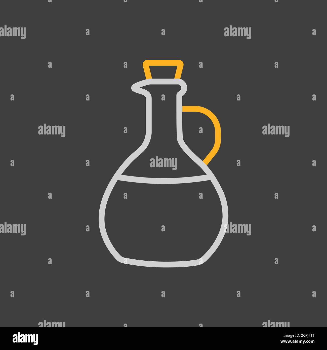 Glass bottle sunflower oil Stock Vector Images - Alamy