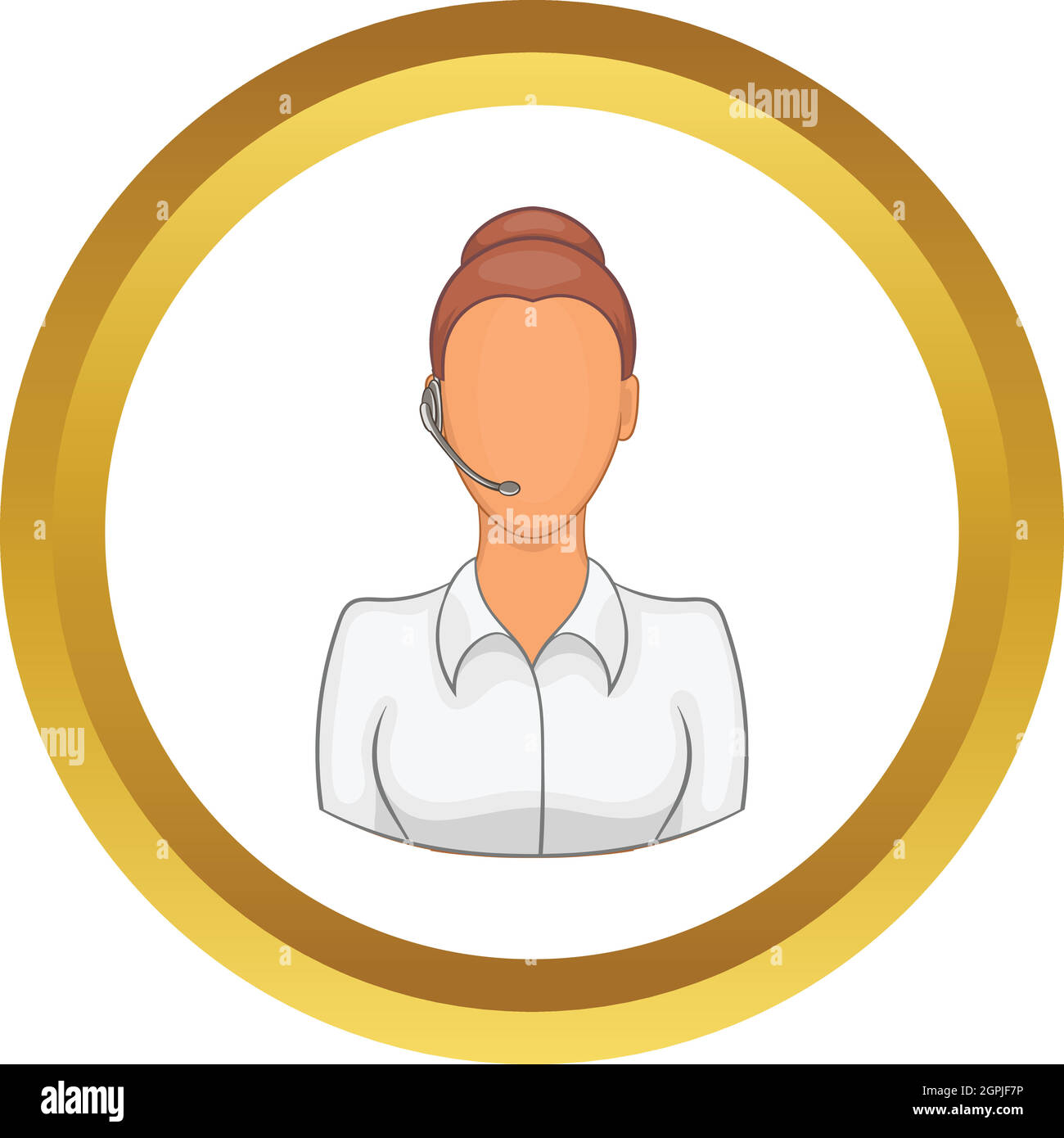 Call centre agent vector Stock Vector Images - Alamy