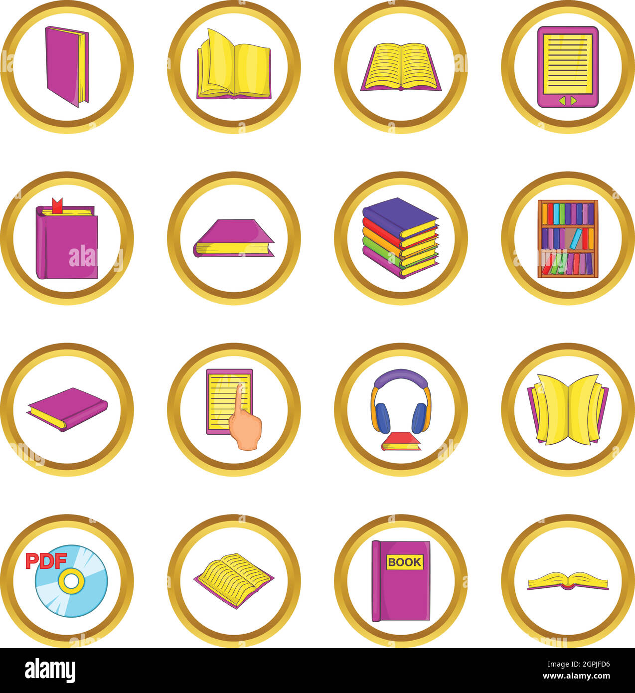 Books vector set, cartoon style Stock Vector Image & Art - Alamy