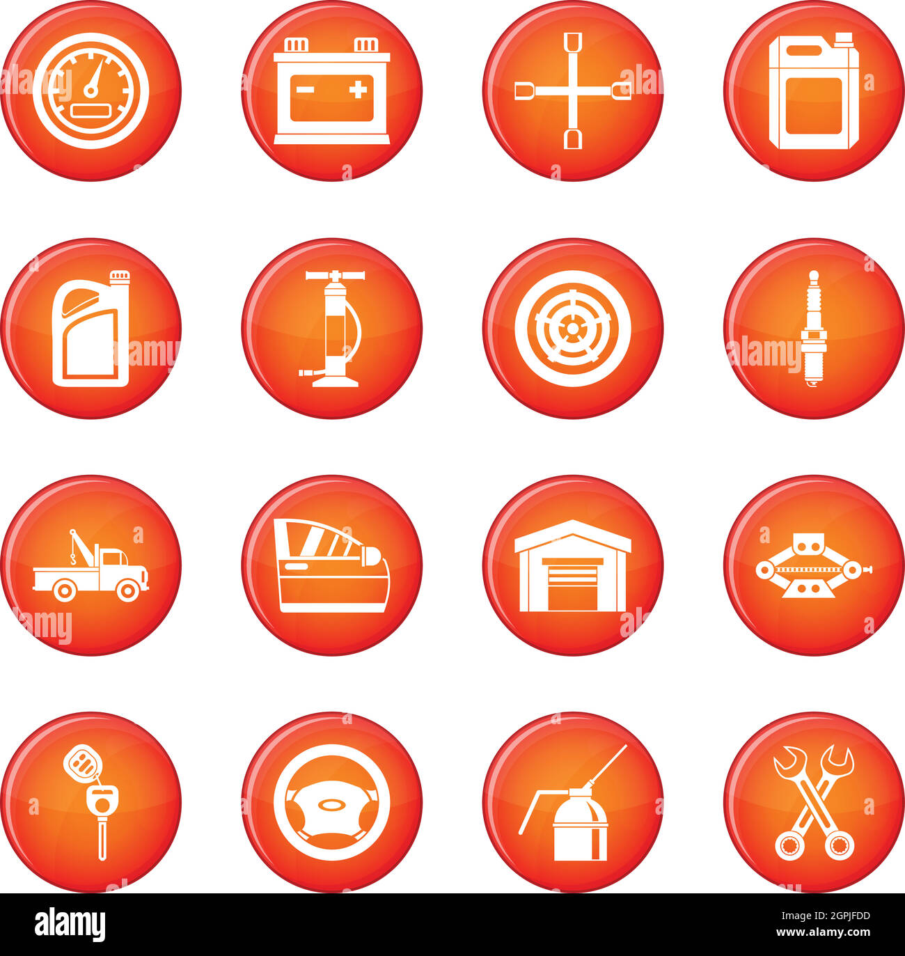 Car maintenance and repair icons vector set Stock Vector Image & Art ...