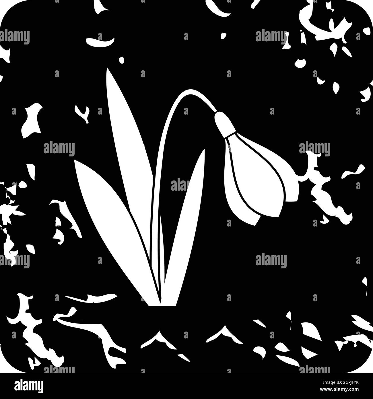 Snowdrop logo Black and White Stock Photos & Images - Alamy