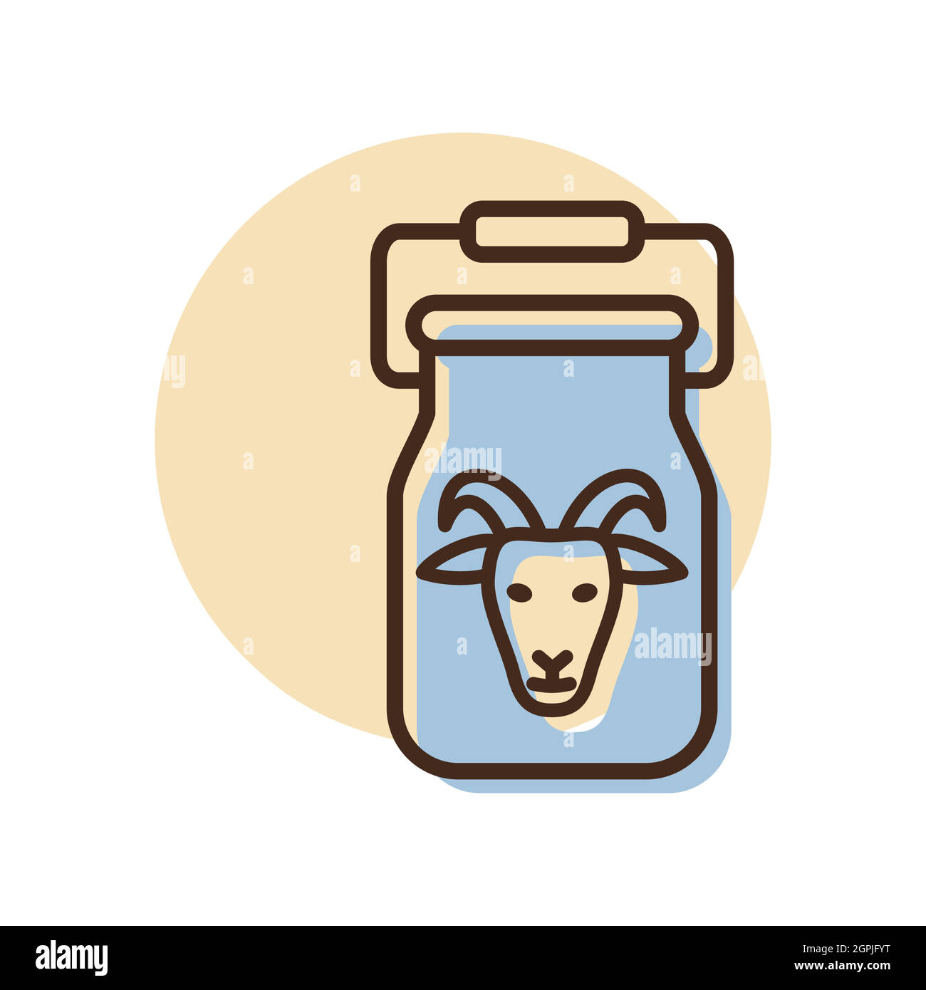Can container for milk vector icon Stock Vector Image & Art - Alamy