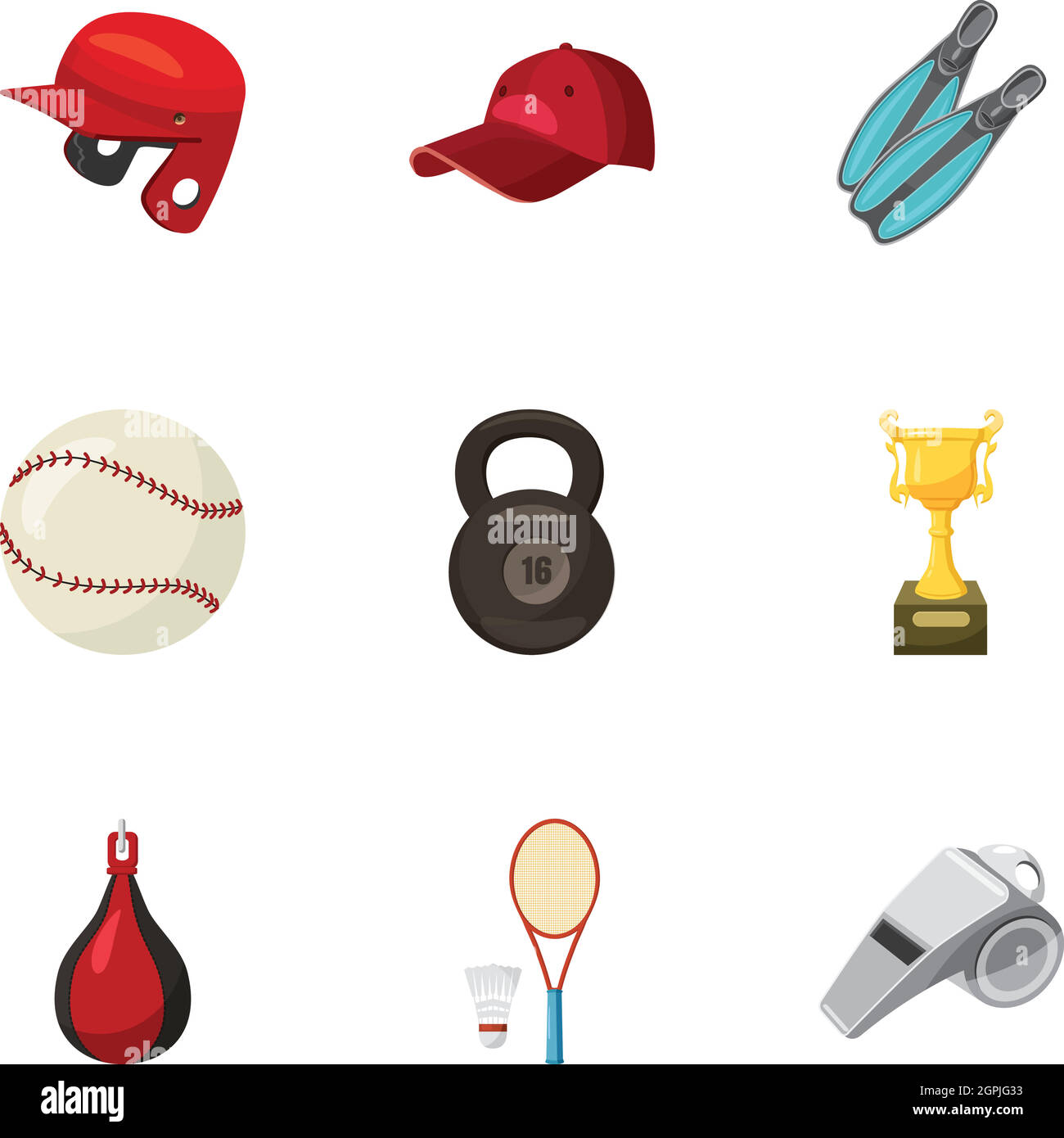 Sport exercise icons set, cartoon style Stock Vector Image & Art - Alamy