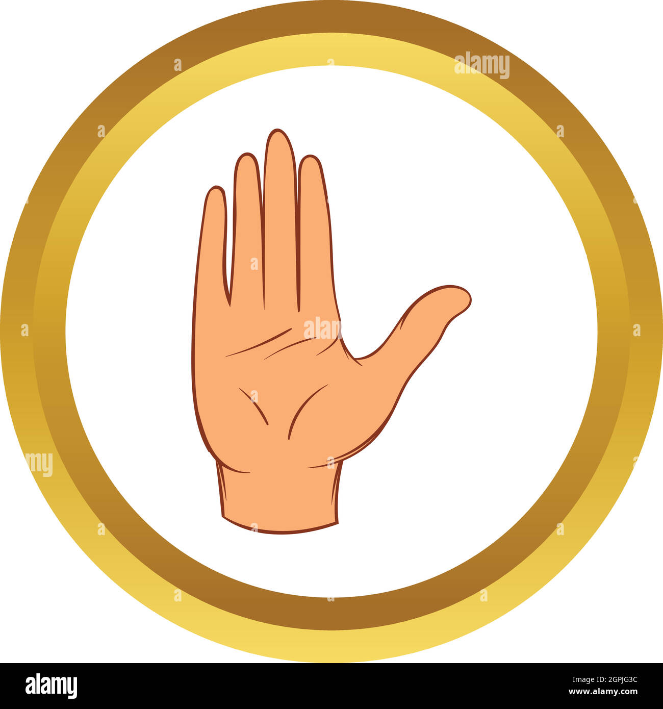 Hand stop cartoon hi-res stock photography and images - Alamy