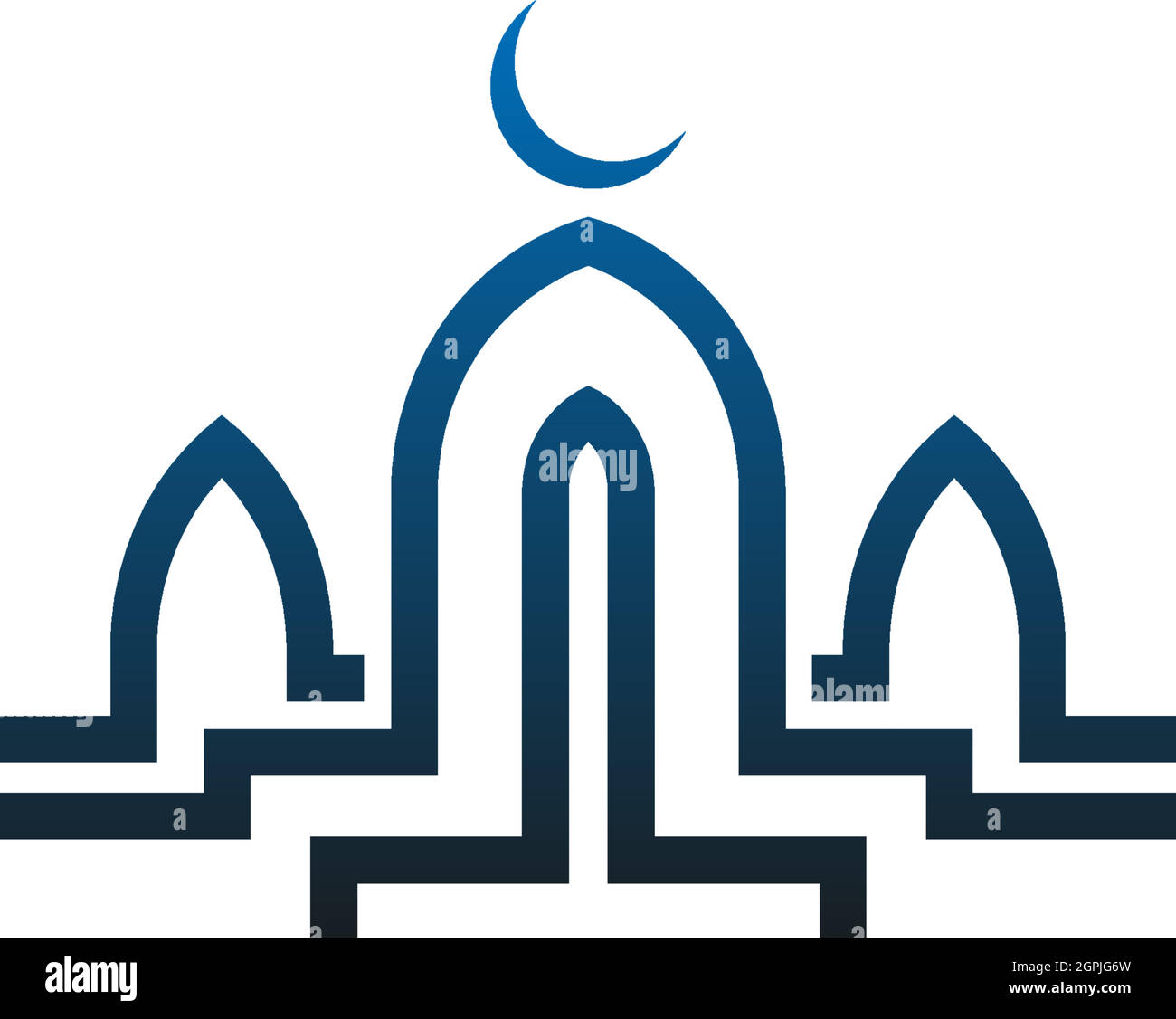 Islamic logo, Mosque icon design vector template Stock Vector Image ...