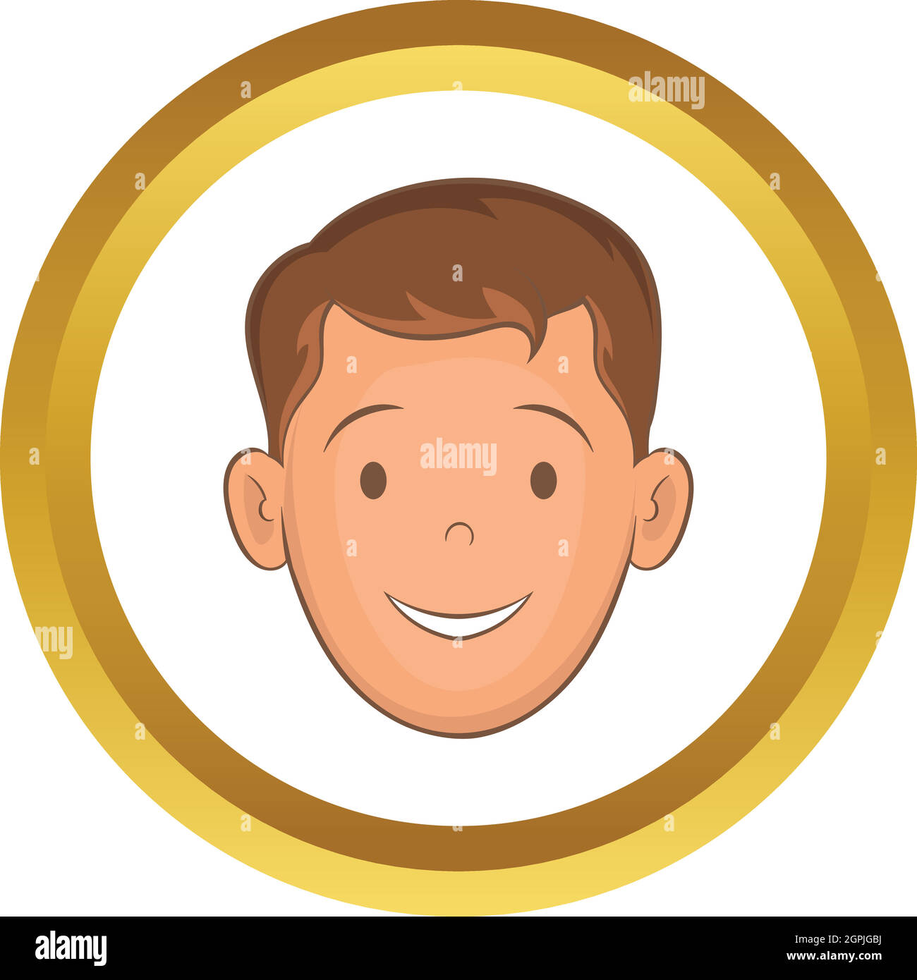 Head male face icon Stock Vector Images - Alamy