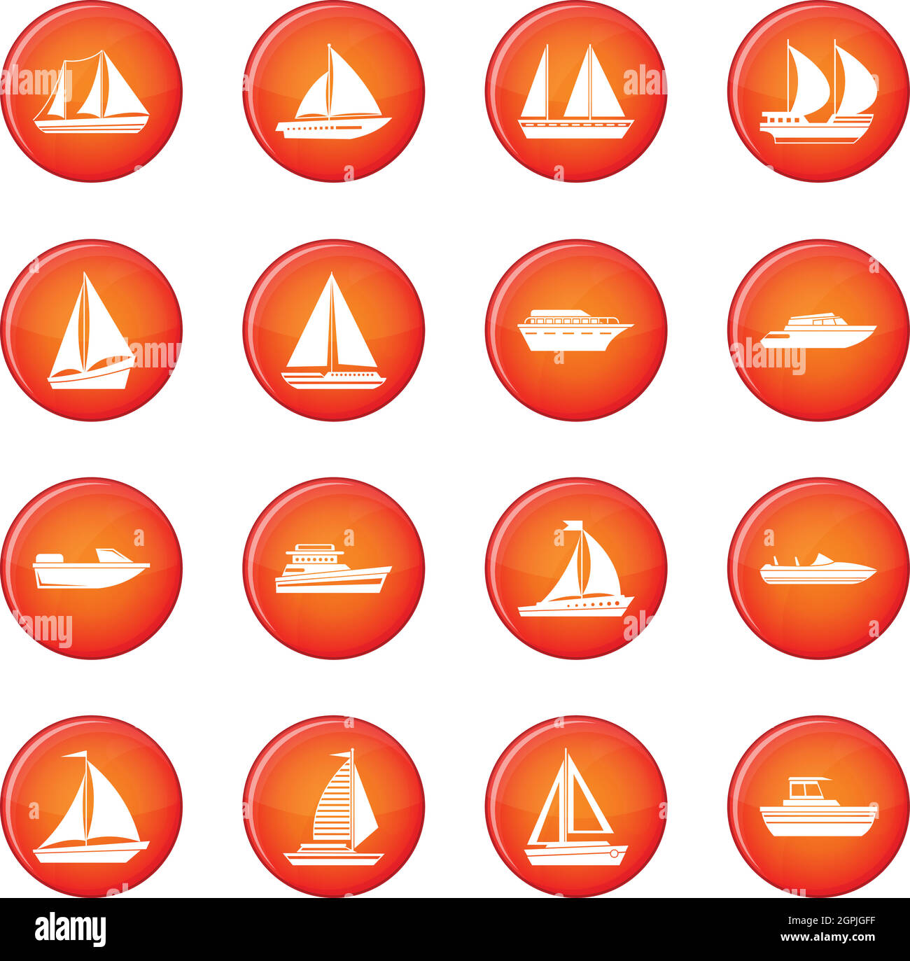 Boat icons vector set Stock Vector Image & Art - Alamy