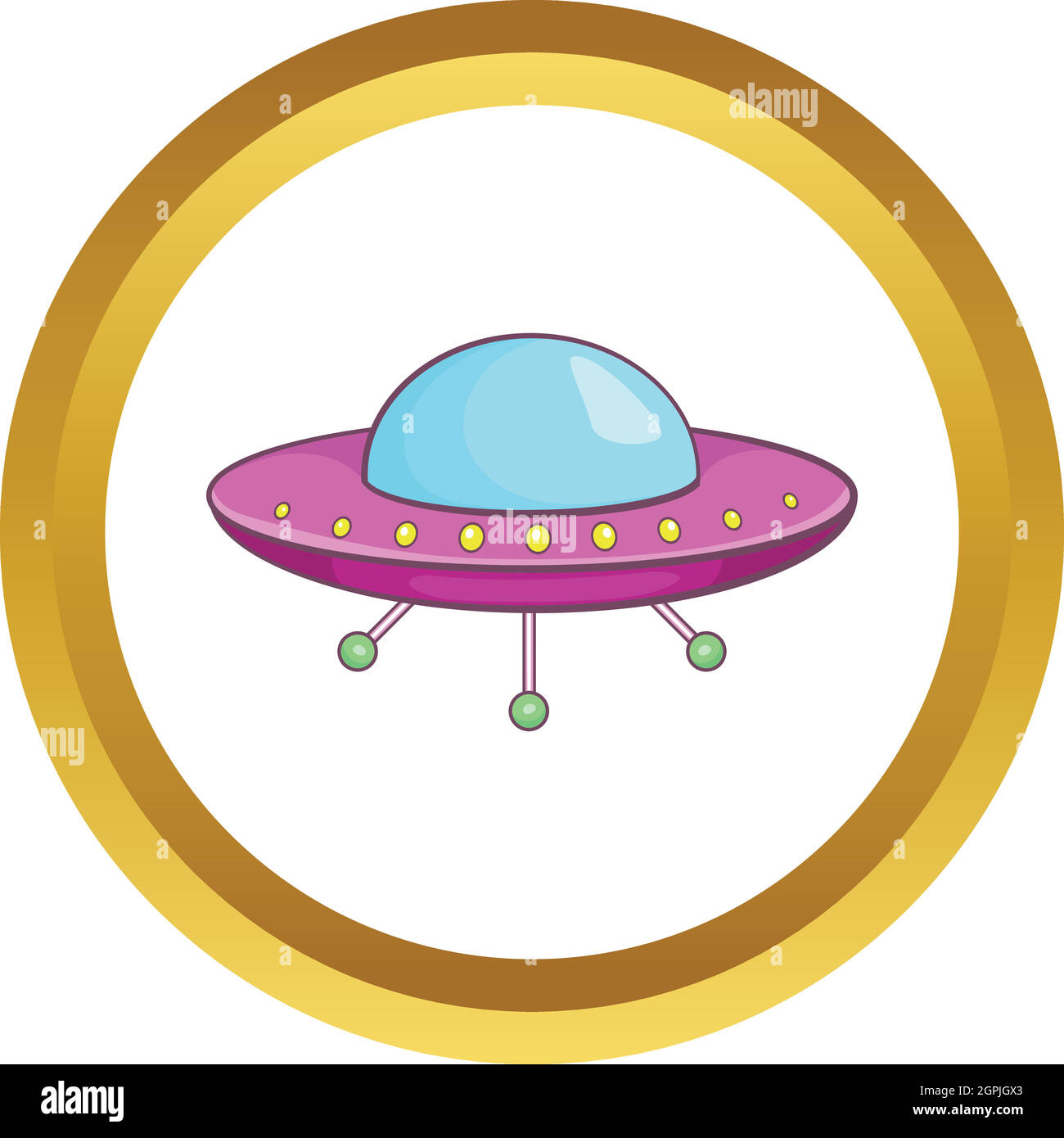 UFO vector icon Stock Vector Image & Art - Alamy