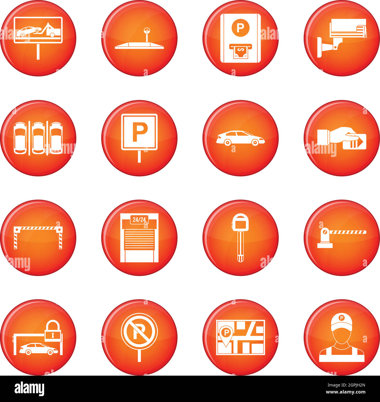 Car parking icons vector set Stock Vector Image & Art - Alamy