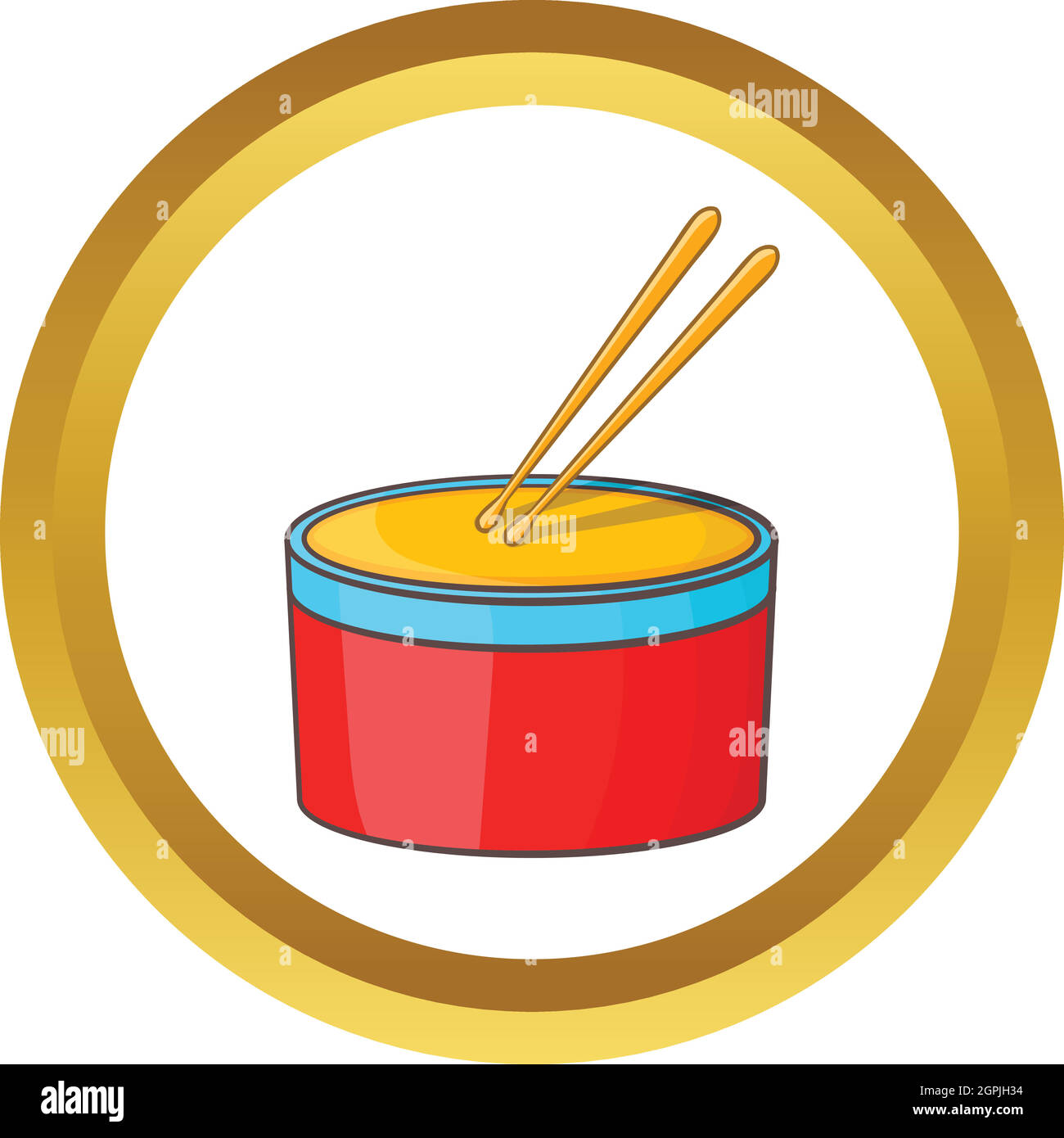 Drum vector icon Stock Vector Image & Art - Alamy