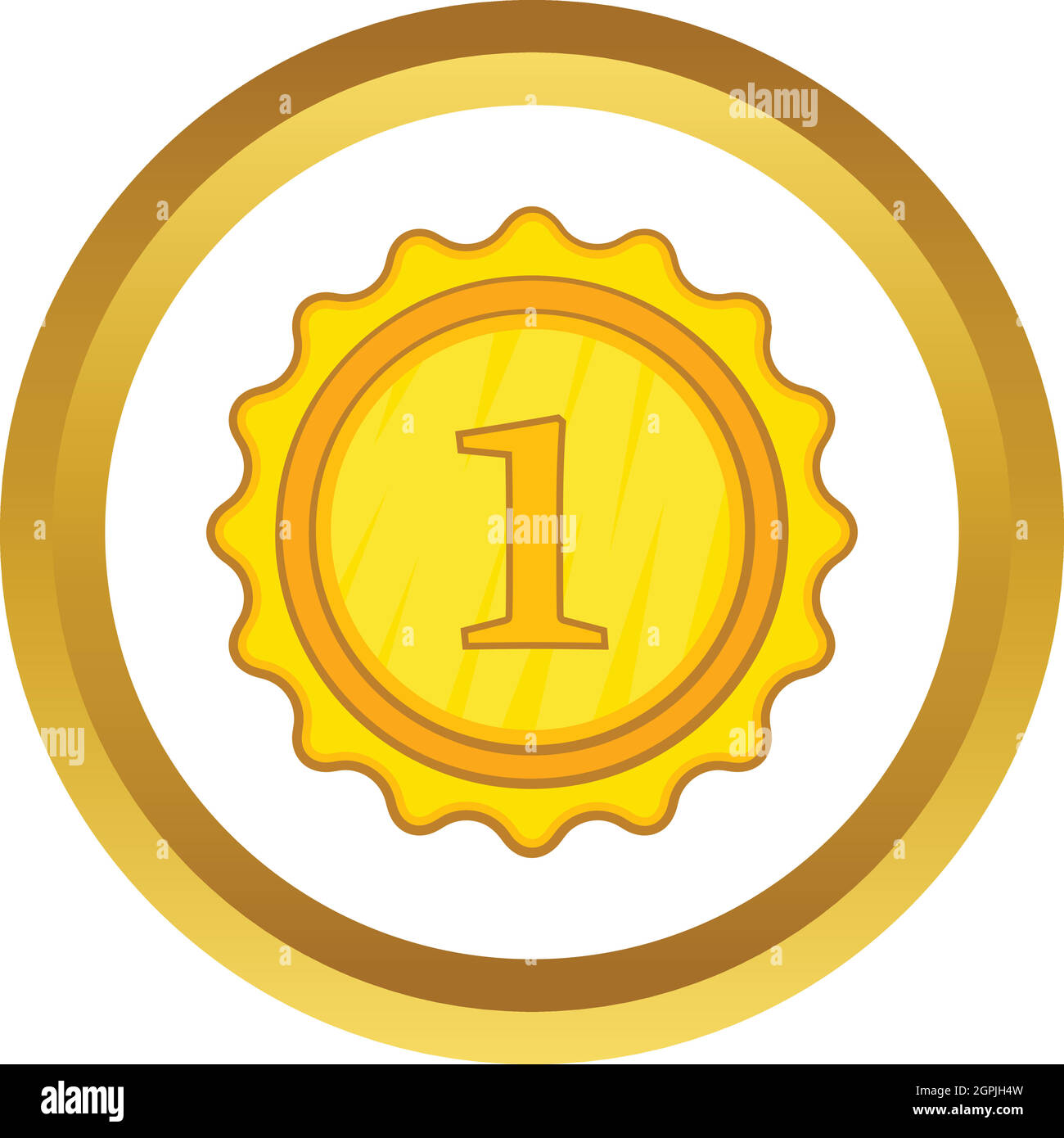 Champion gold medal vector icon Stock Vector Image & Art - Alamy