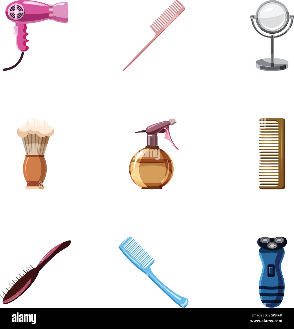 Salon tools set icon Stock Vector Images - Alamy