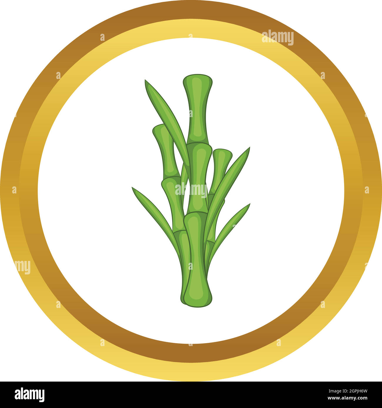 Green bamboo stems vector icon Stock Vector Image & Art - Alamy