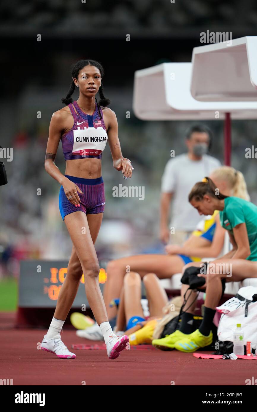 Vashti Cunningham High Jump High Resolution Stock Photography and ...