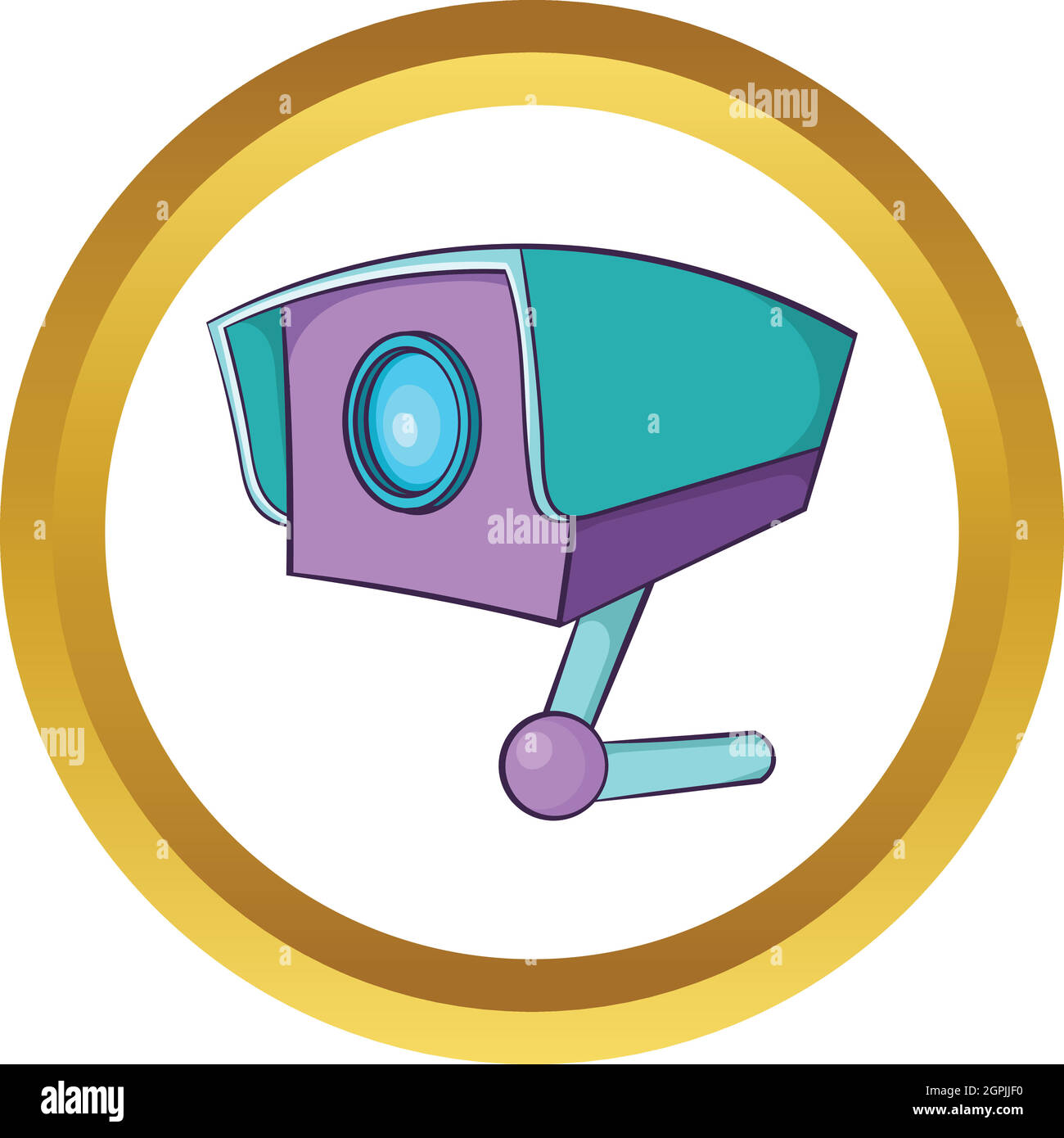 Safety vector cctv camera icon hi-res stock photography and images - Alamy