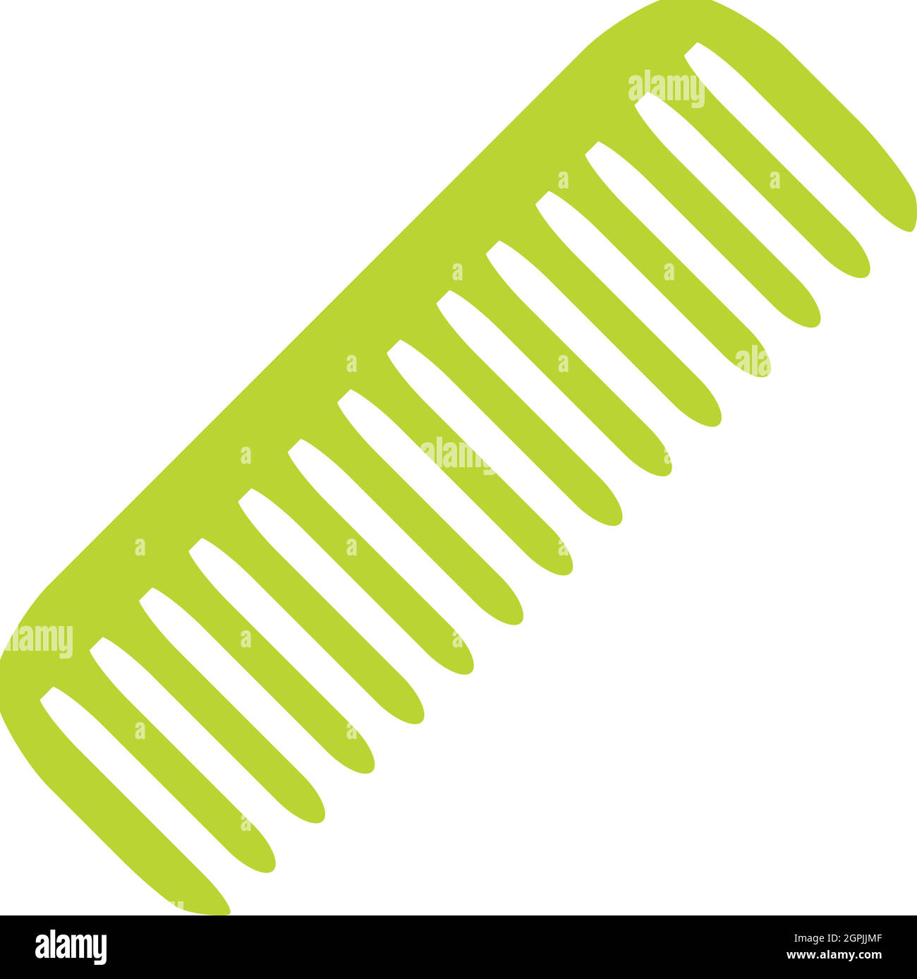 Green comb icon, flat style Stock Vector Image & Art - Alamy