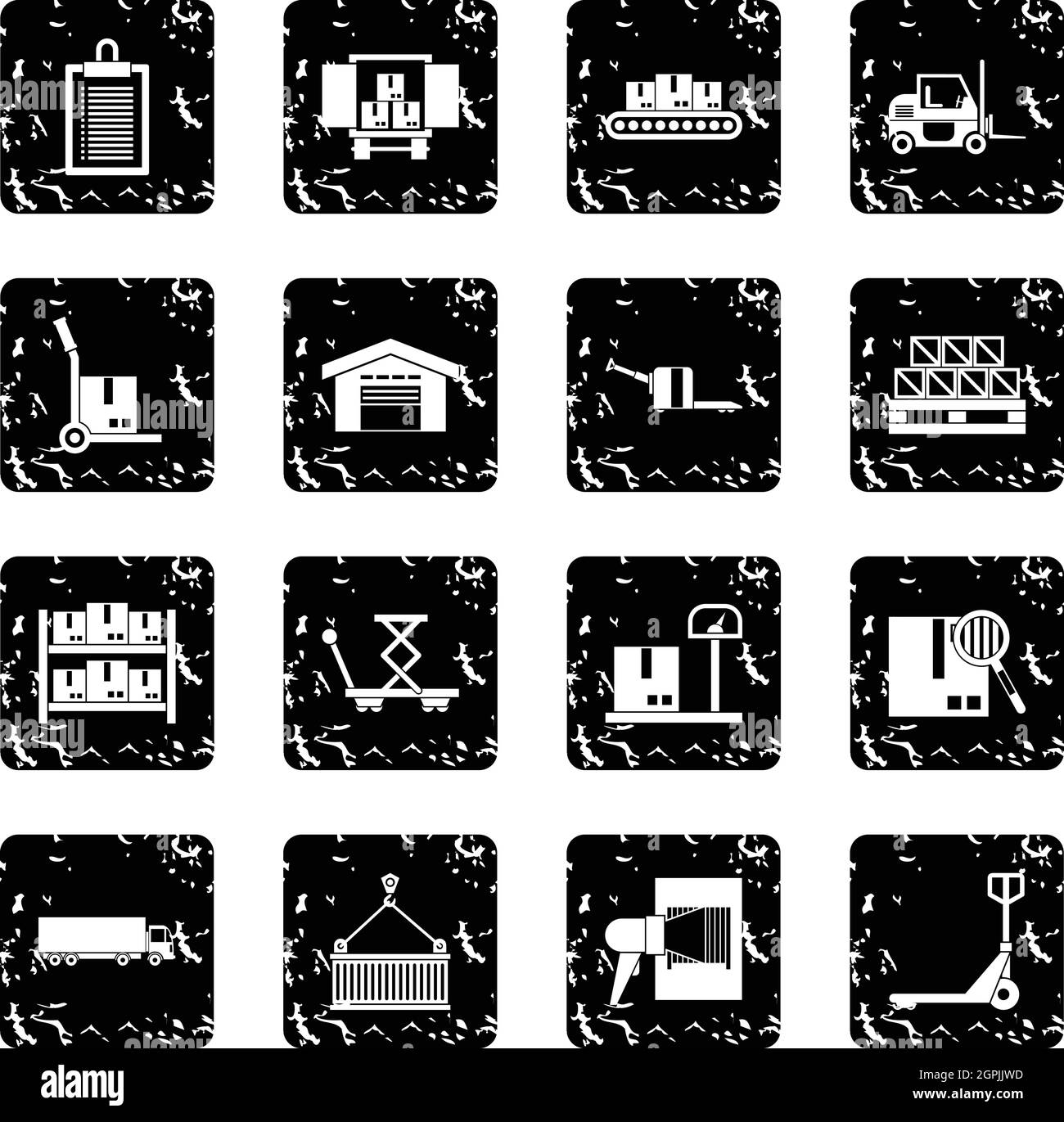 Delivery transport service logistic Black and White Stock Photos ...