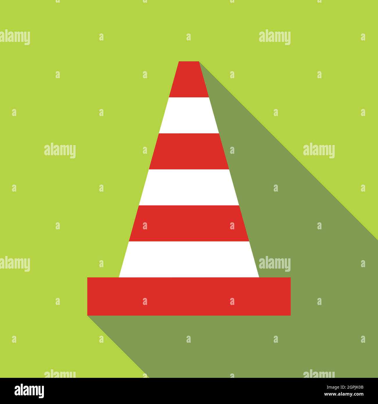 Traffic cone icon, flat style Stock Vector Image & Art - Alamy