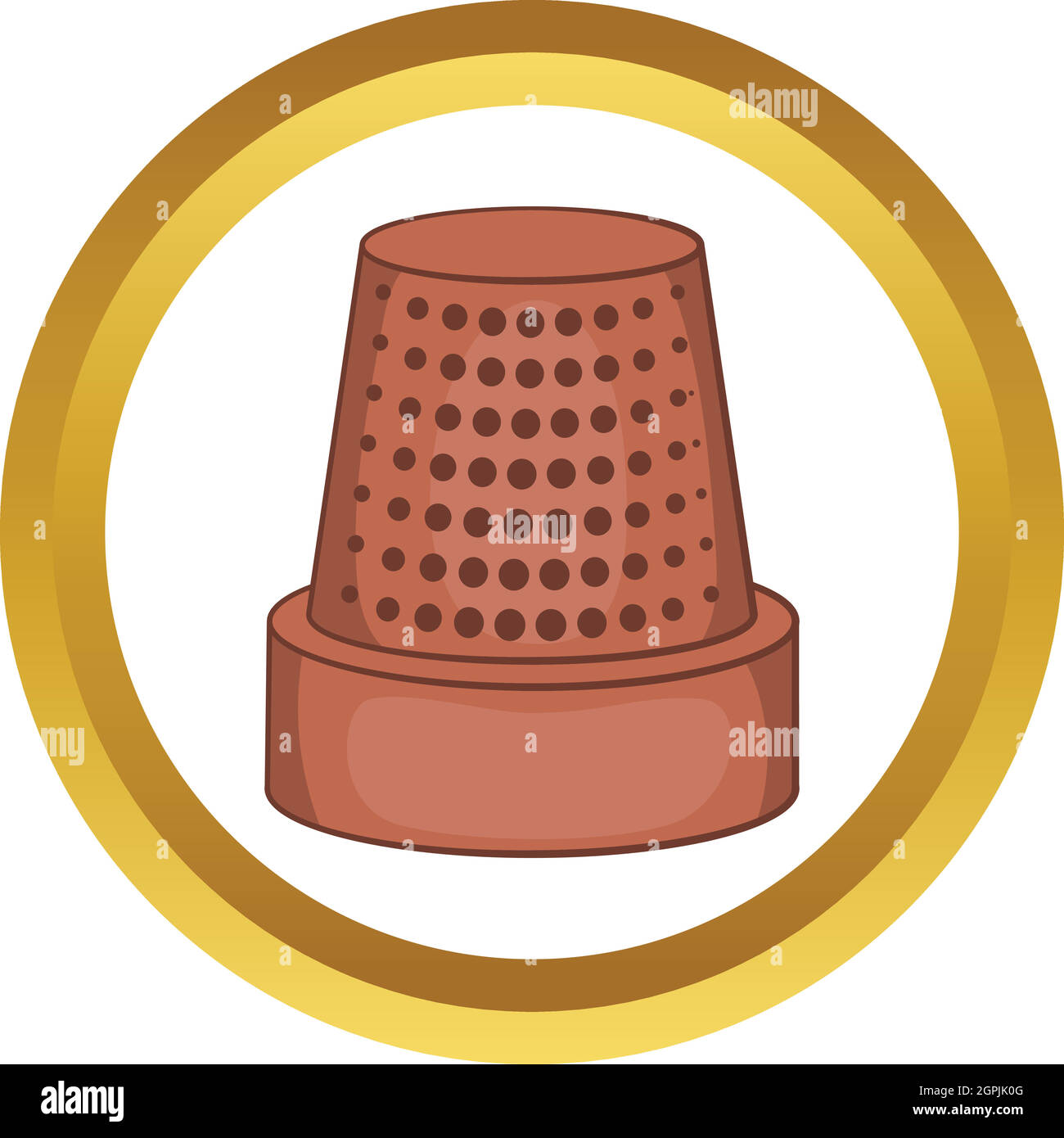 Thimble vector icon Stock Vector Image & Art - Alamy