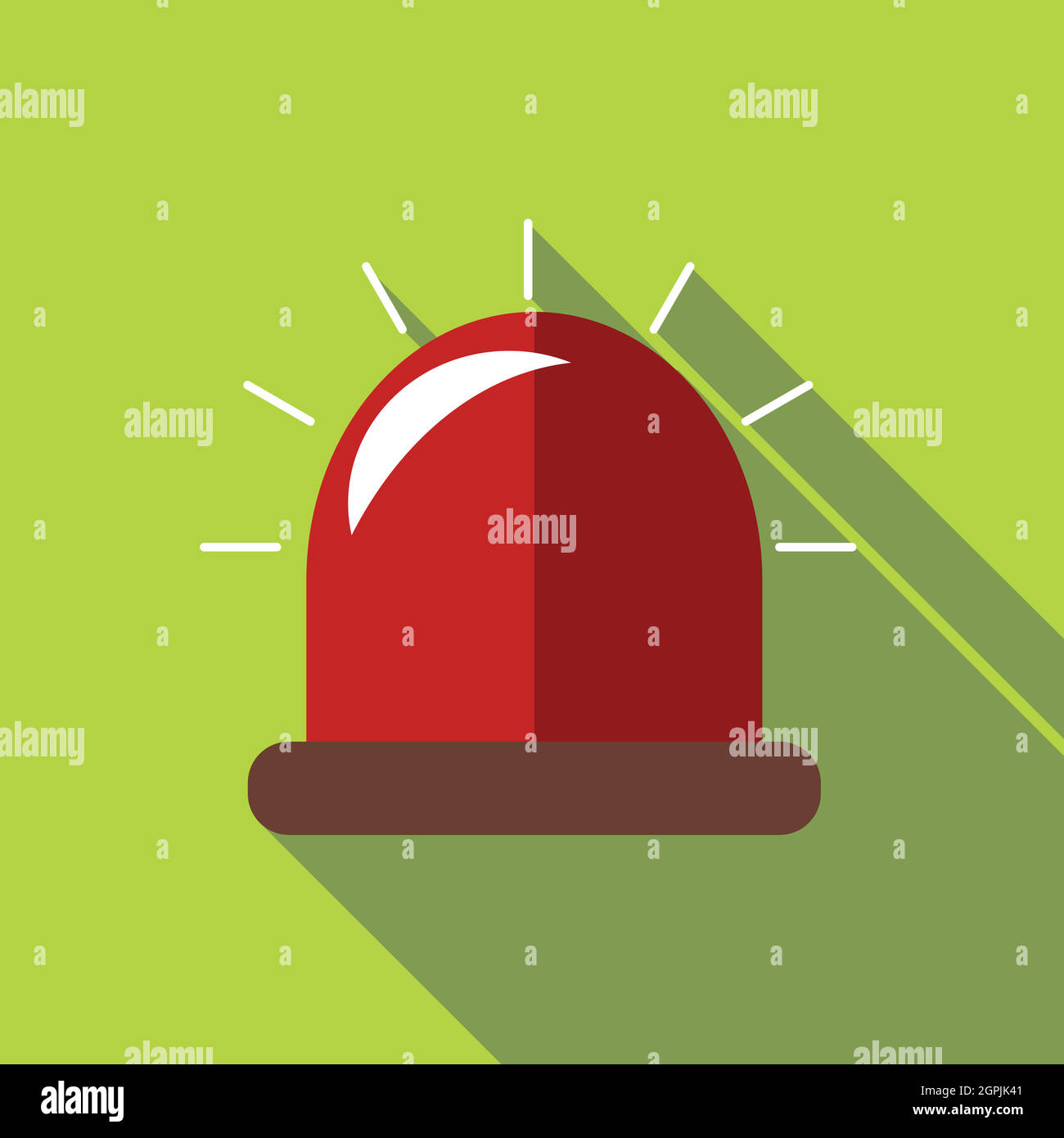 Siren icon, flat style Stock Vector Image & Art - Alamy