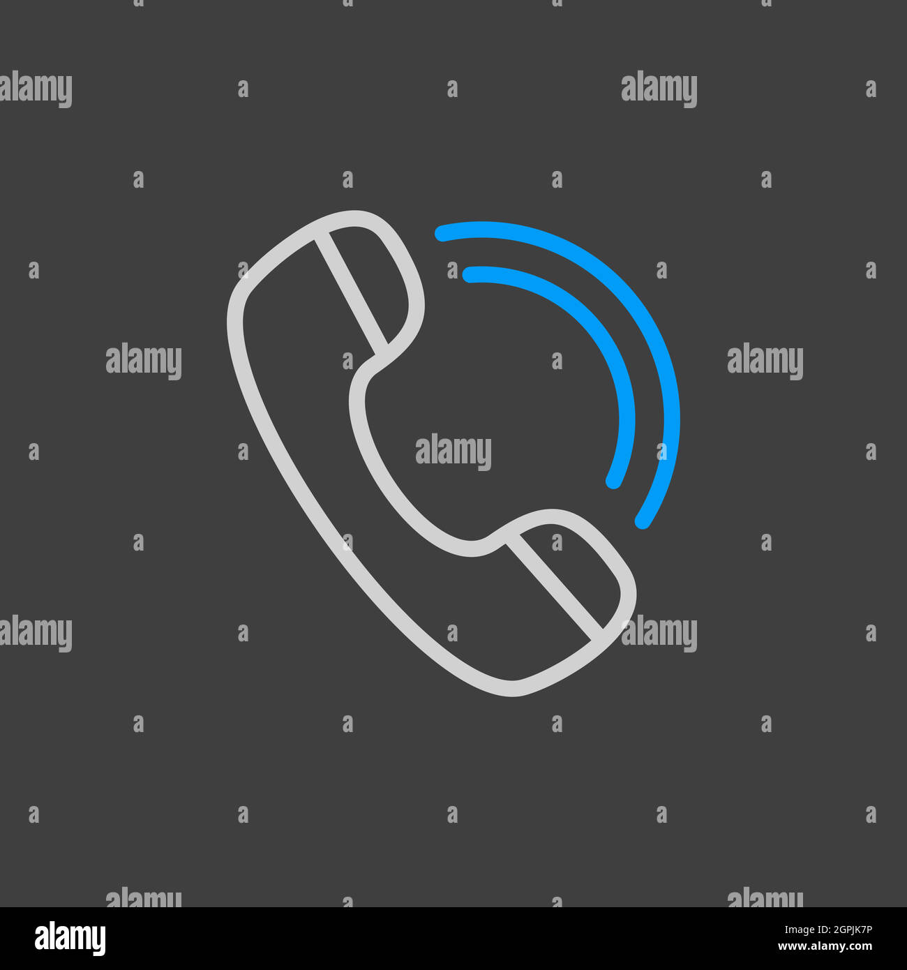 Phone icon sign handset Stock Vector Images - Alamy