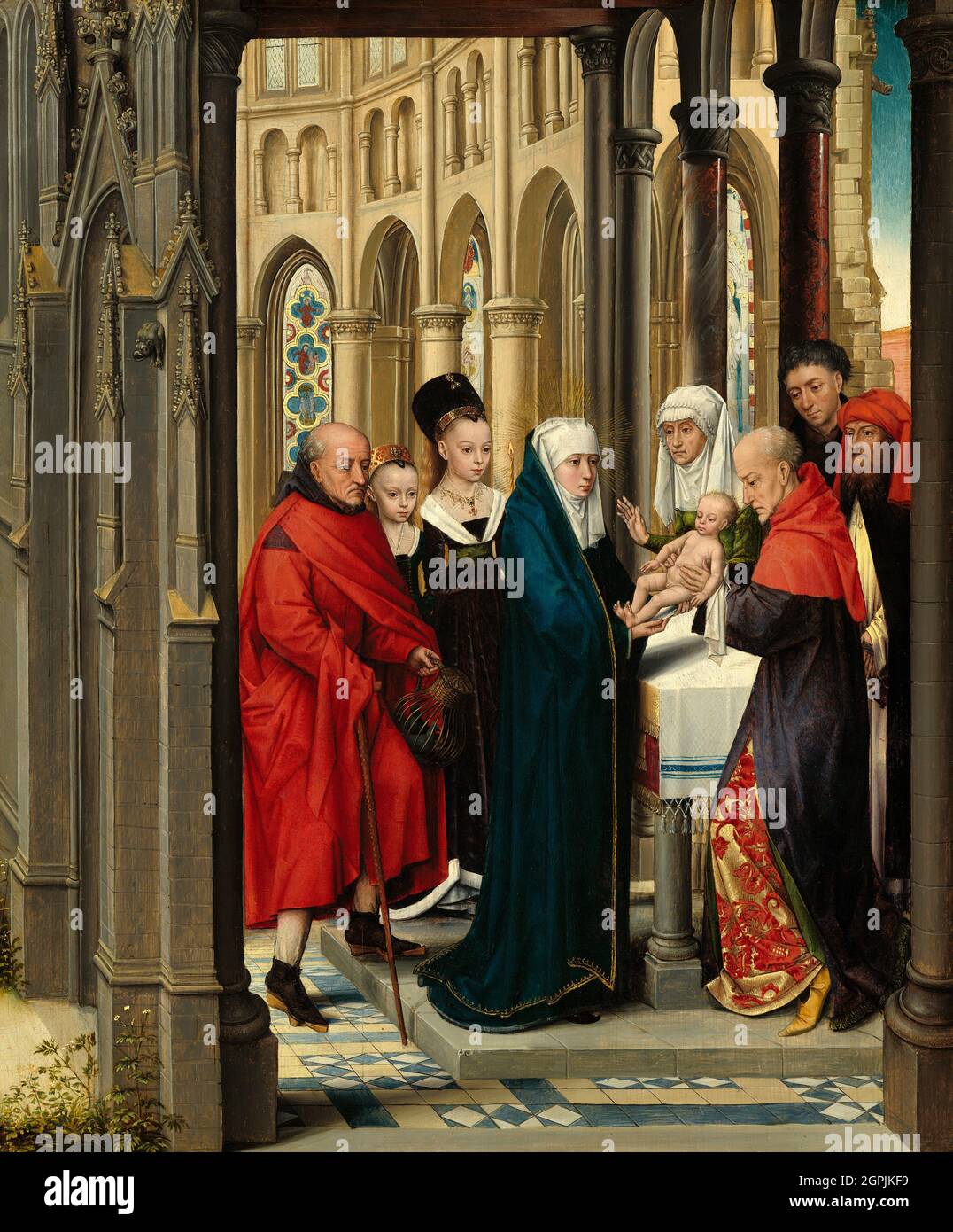 Master of the Prado Adoration of the Magi, Presentation, c. 1470. Painting by unknown Stock ...