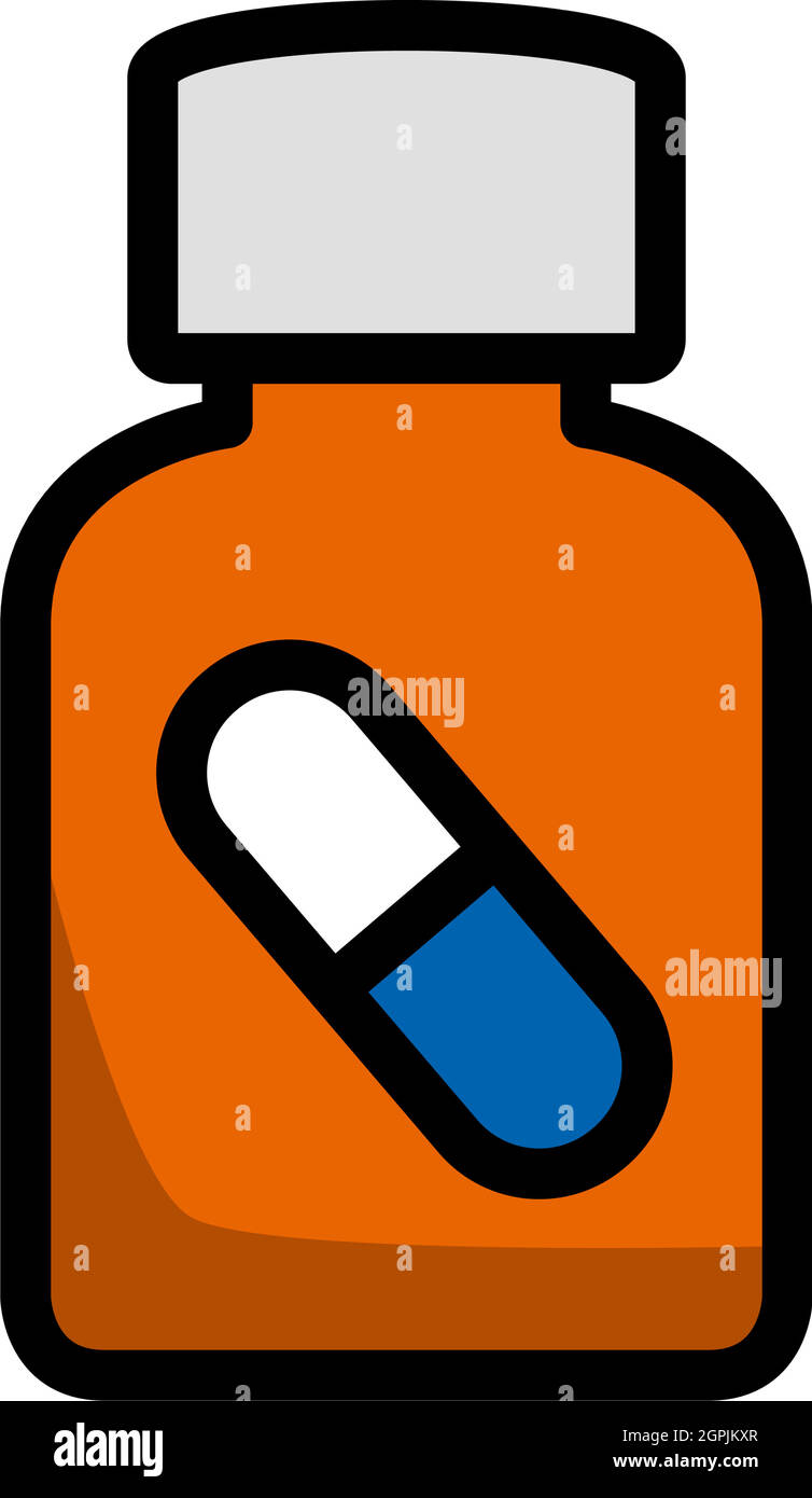 Prescription pills bottle isolated Stock Vector Images - Alamy