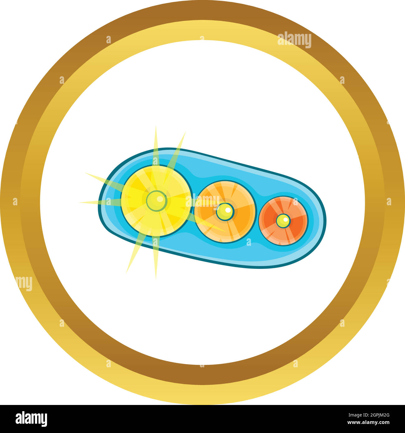 Headlight modern car led Stock Vector Images - Alamy