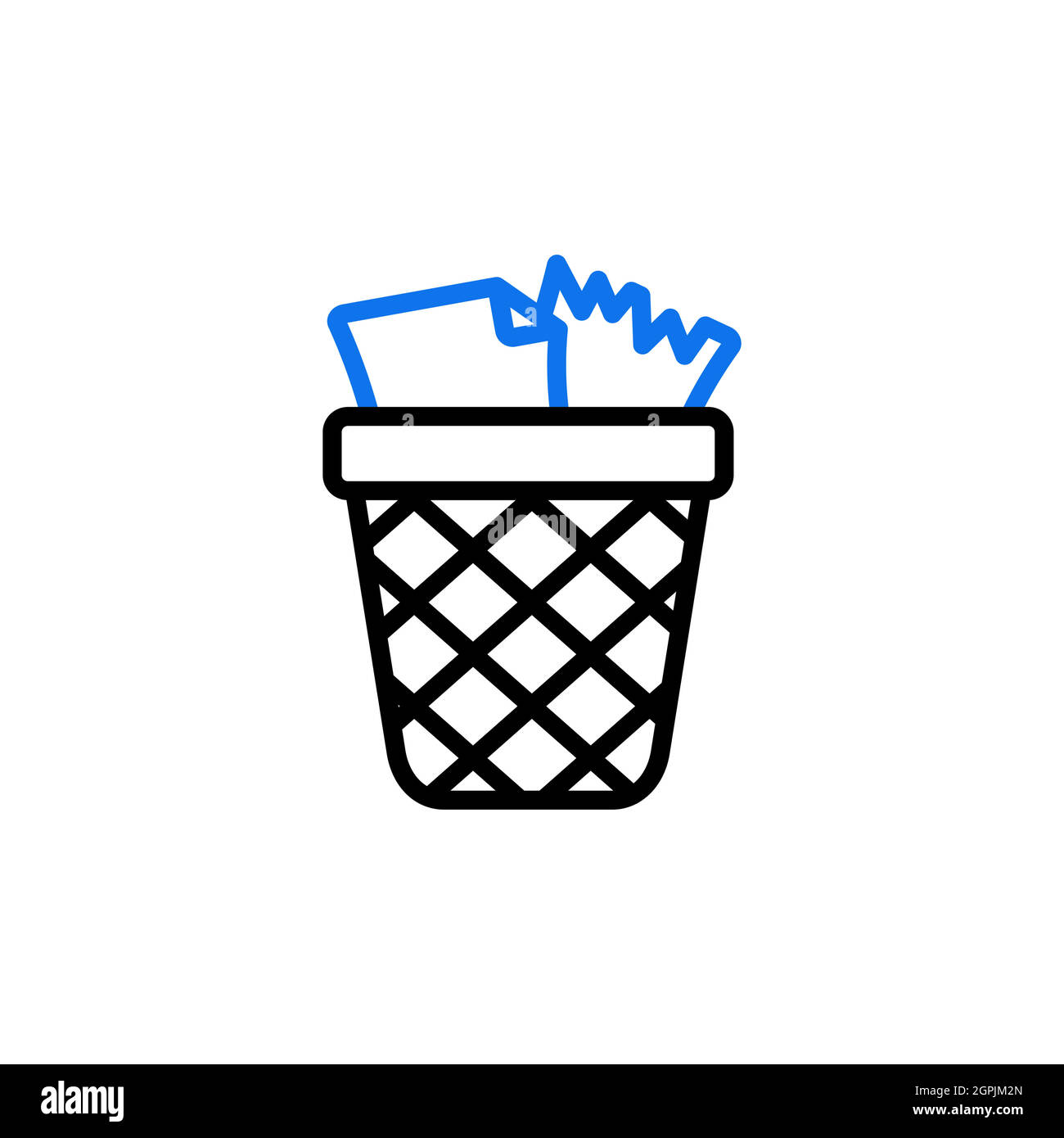 Wastebasket outline icon. Workspace sign Stock Vector Image & Art - Alamy Wastebasket outline icon. Workspace sign Stock Vector Image & Art - Alamy
