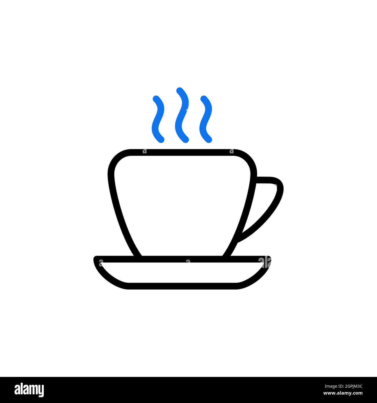 Coffee cup outline icon. Business sign Stock Vector Image & Art - Alamy