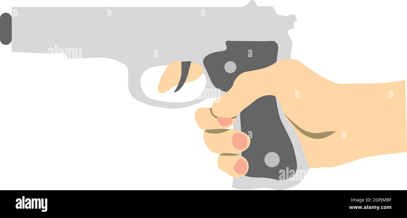 Hand gun metal Stock Vector Images - Alamy