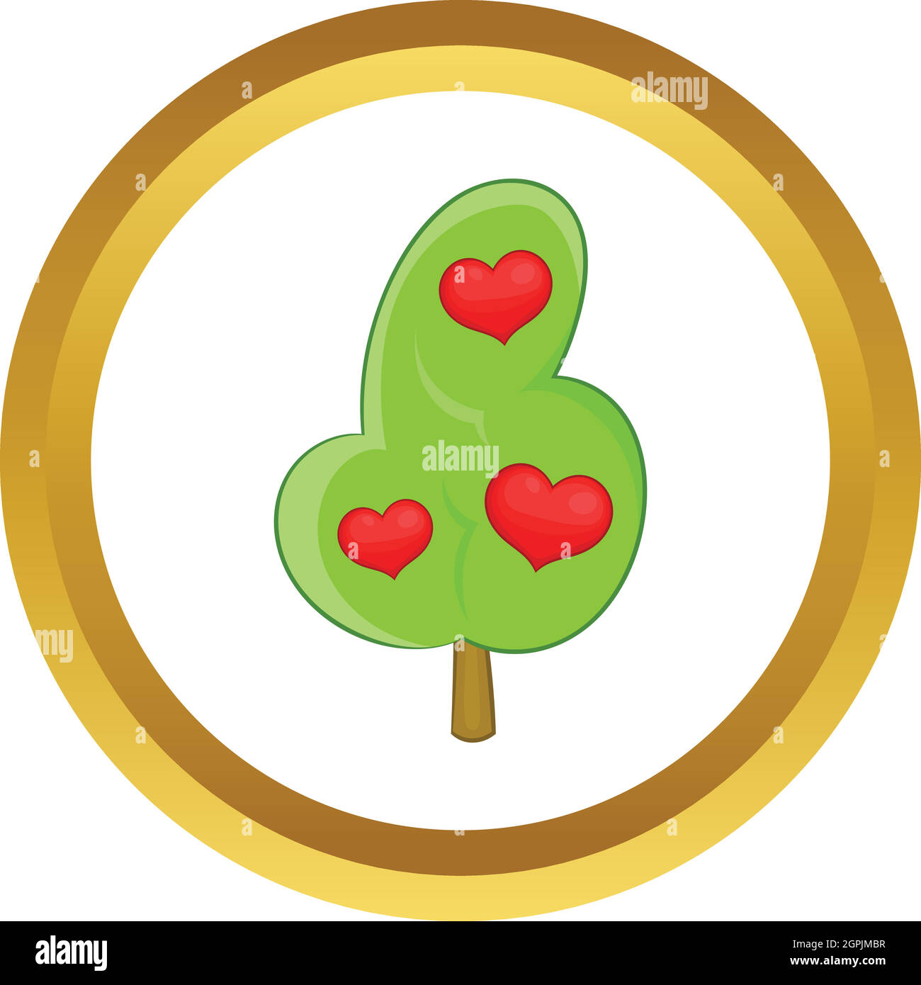 Heart symbol tree circle hi-res stock photography and images - Alamy