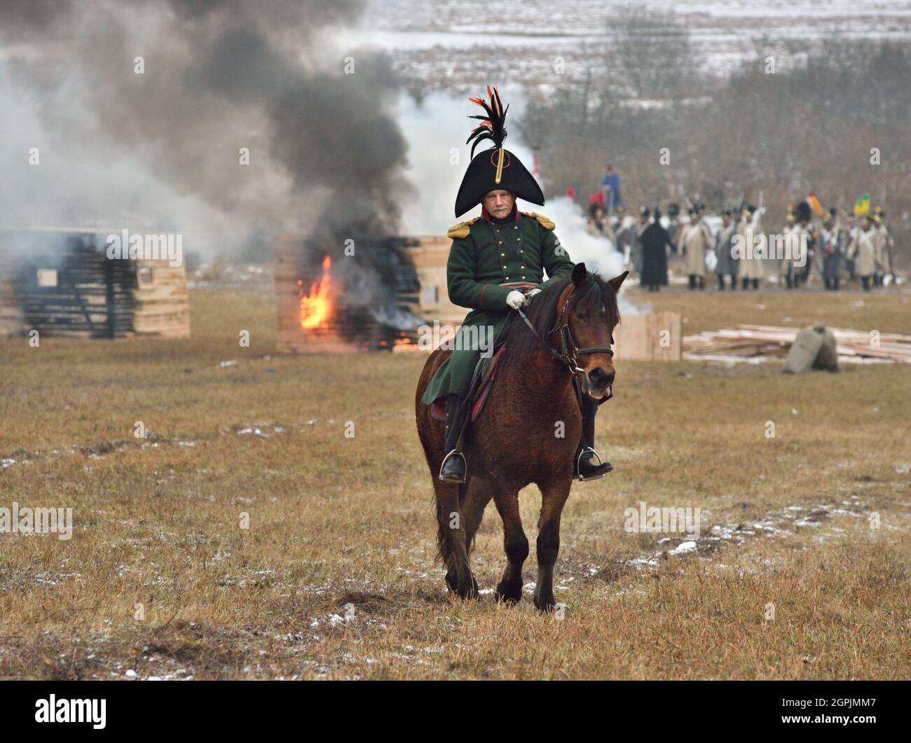 Borisov, Belarus - November 25, 2018: Historic reconstruction The ...