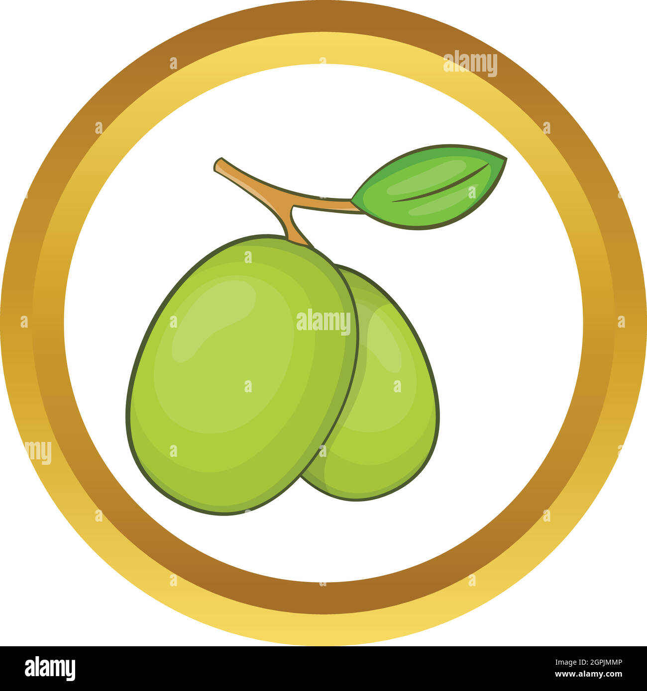 Olive tree icon cartoon Stock Vector Images - Alamy