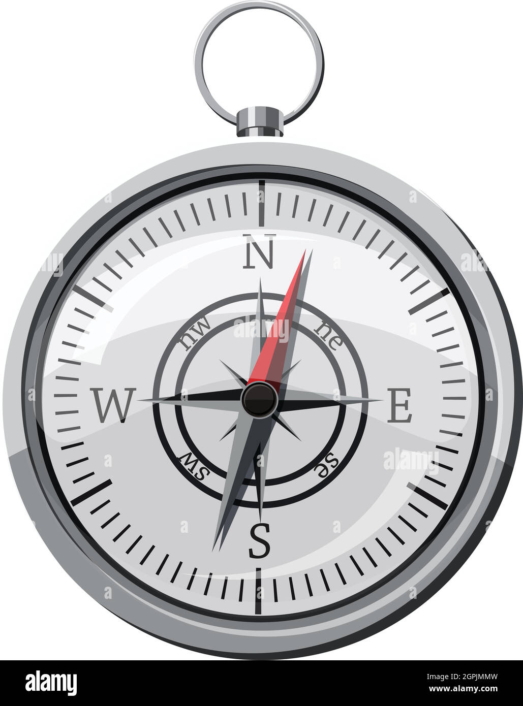 Compass icon, cartoon style Stock Vector Image & Art - Alamy