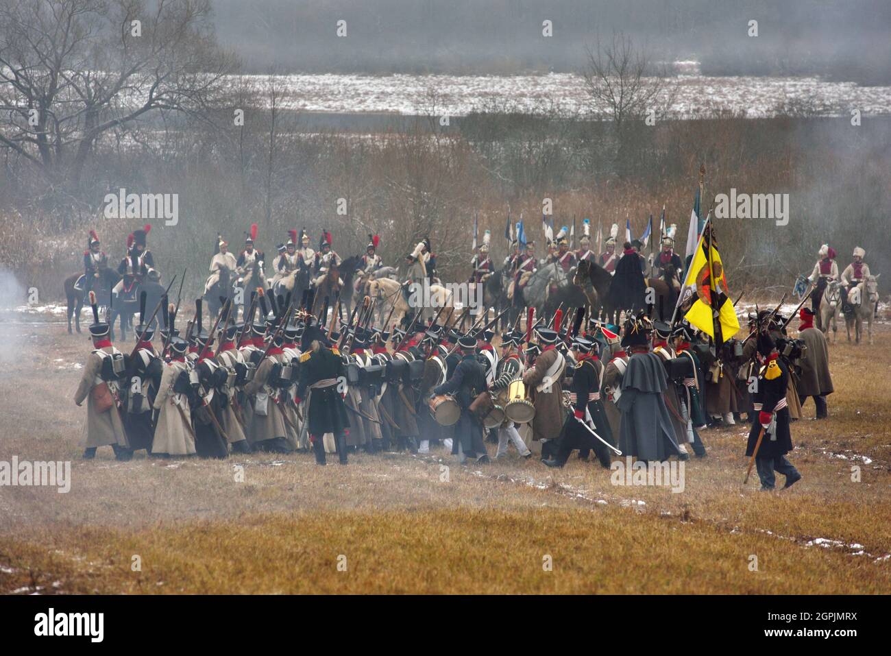 Borisov, Belarus - November 25, 2018: Historic reconstruction The ...