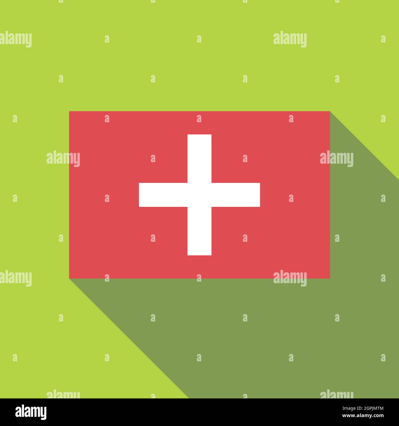 Flag of Switzerland icon, flat style Stock Vector Image & Art - Alamy