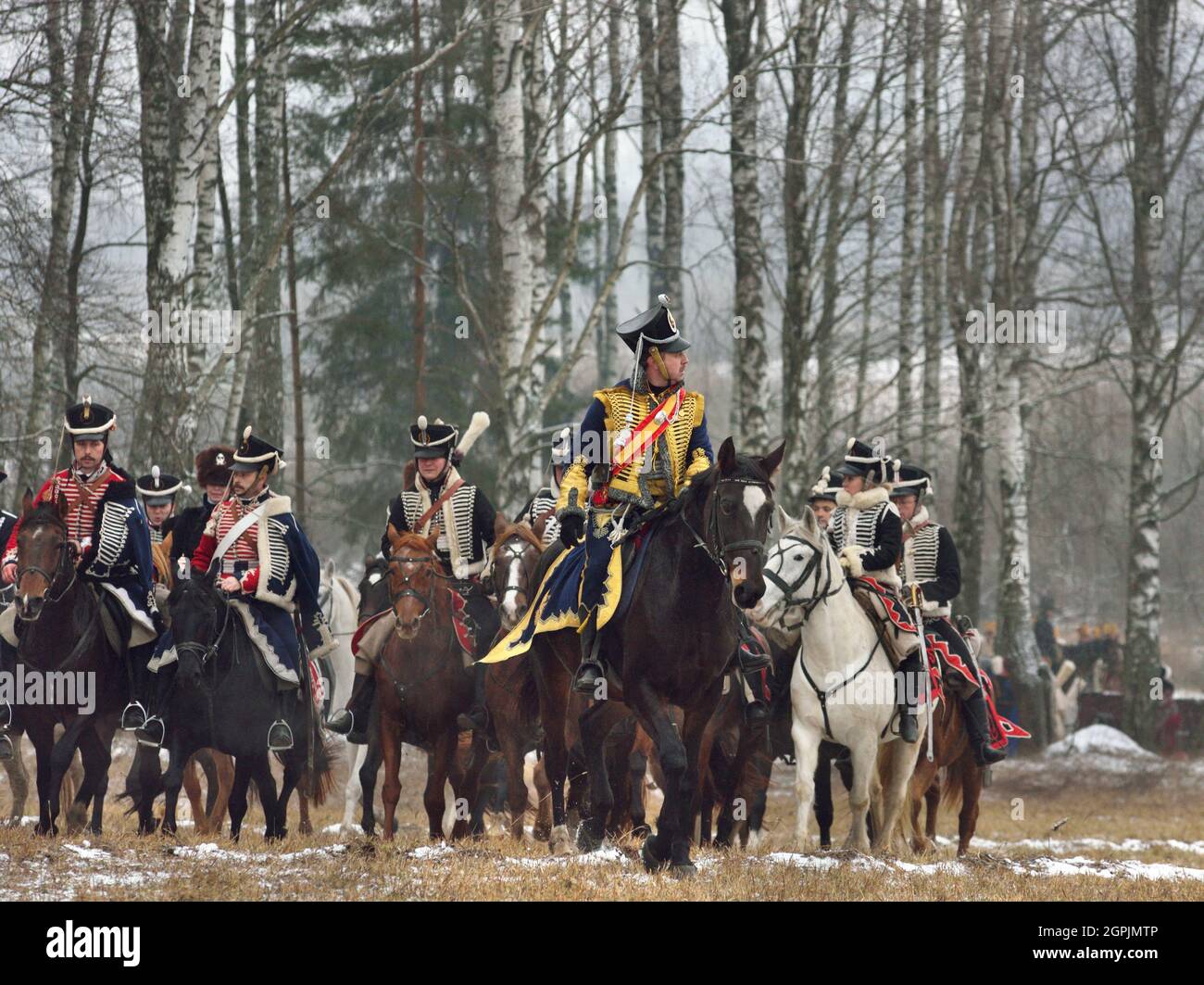 Borisov, Belarus - November 25, 2018: Historic reconstruction The ...
