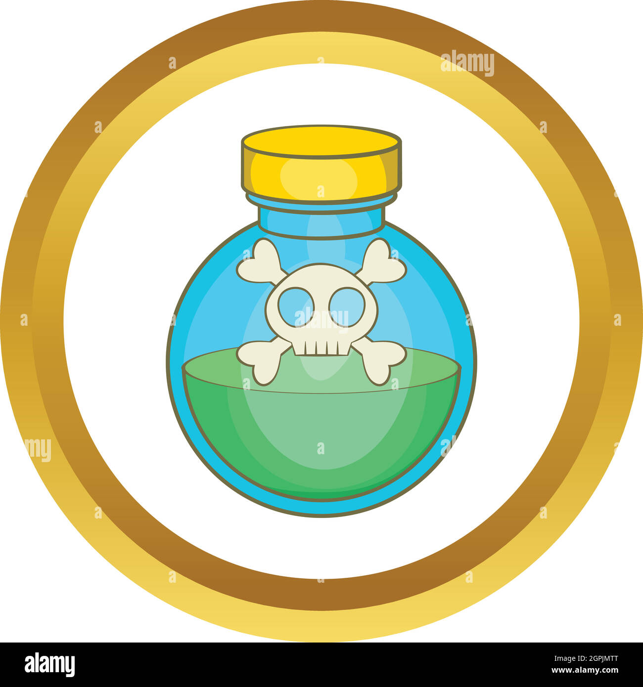 Glass bottle of green poison vector icon Stock Vector Image & Art - Alamy