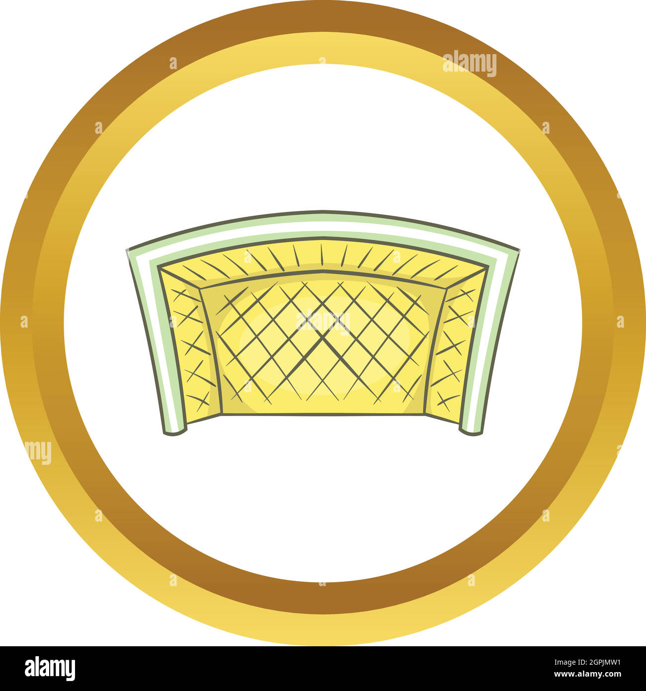 Goal vector icon sign Stock Vector Images - Alamy