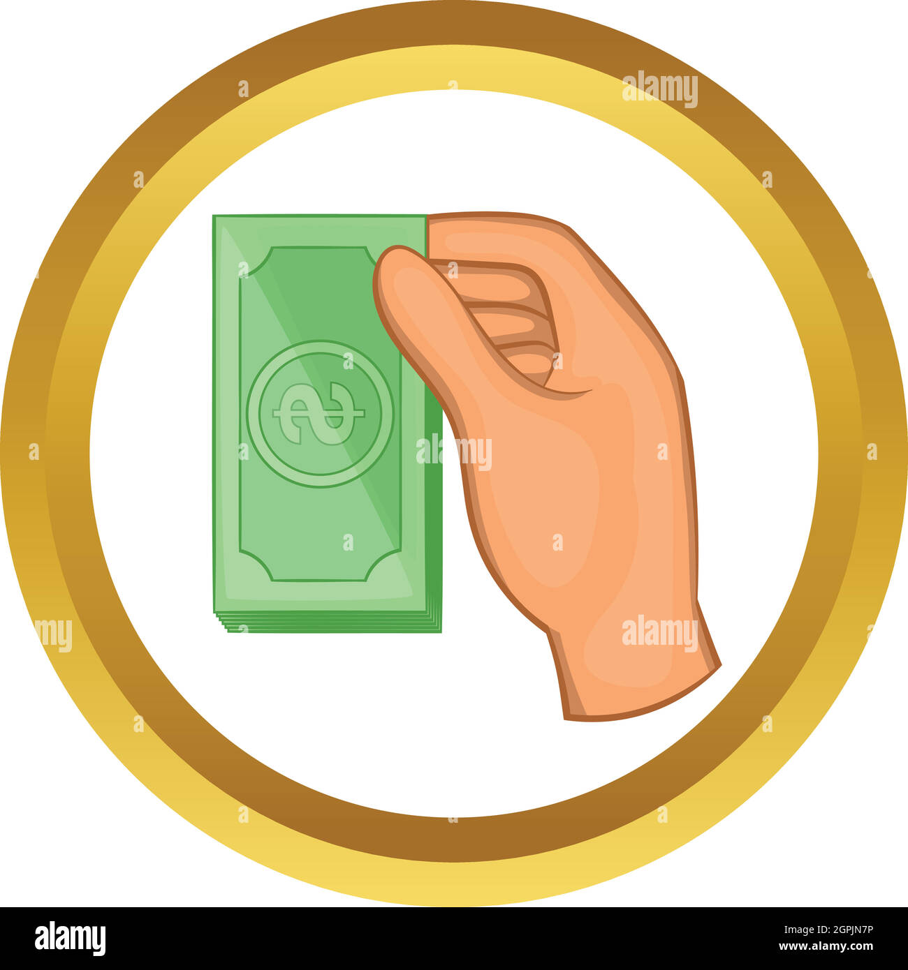 One hand giving dollar Stock Vector Images - Alamy