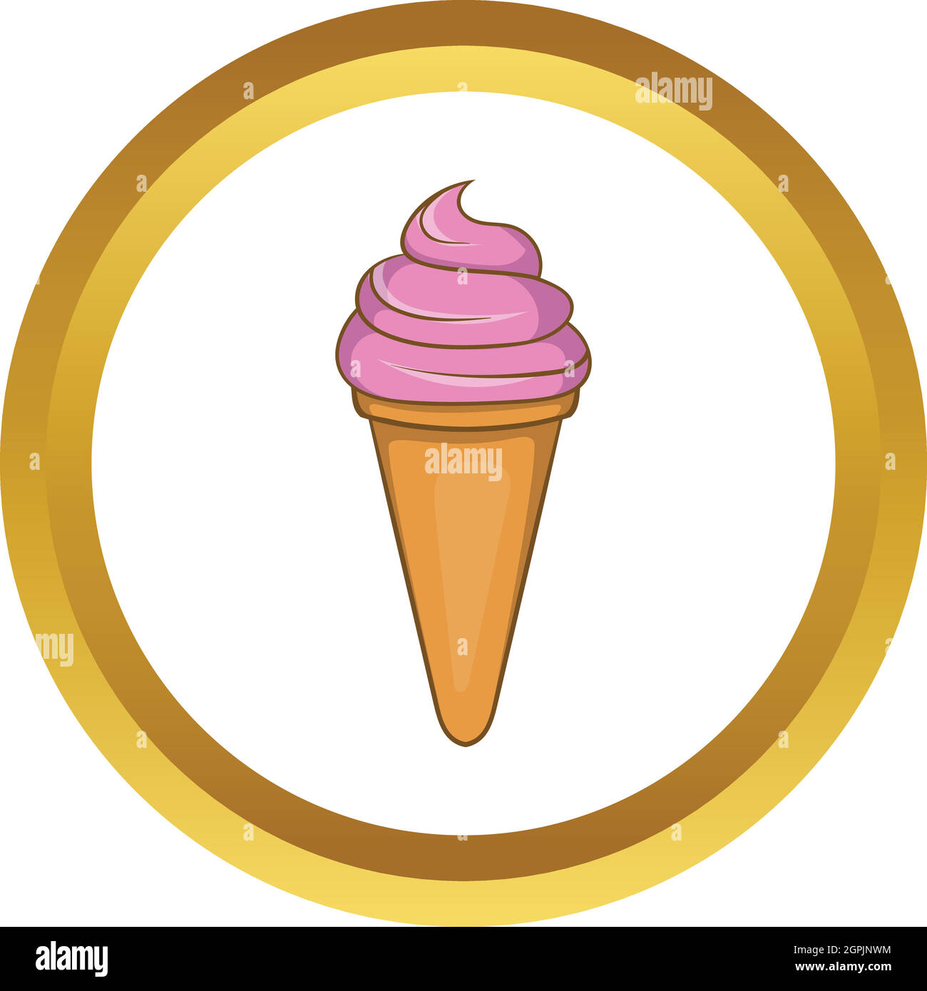 Italian gelato ice cream vector icon Stock Vector Image & Art - Alamy