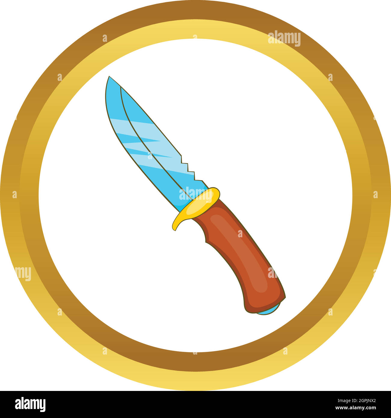 Hunting knife vector icon Stock Vector Image & Art - Alamy